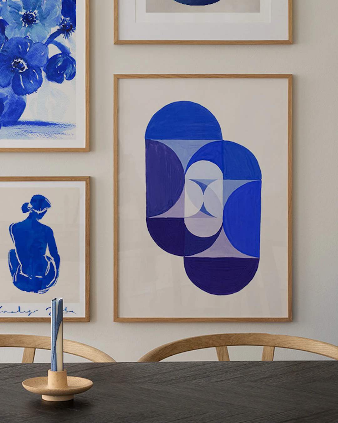 Joseph Schillinger - Key Blue Poster