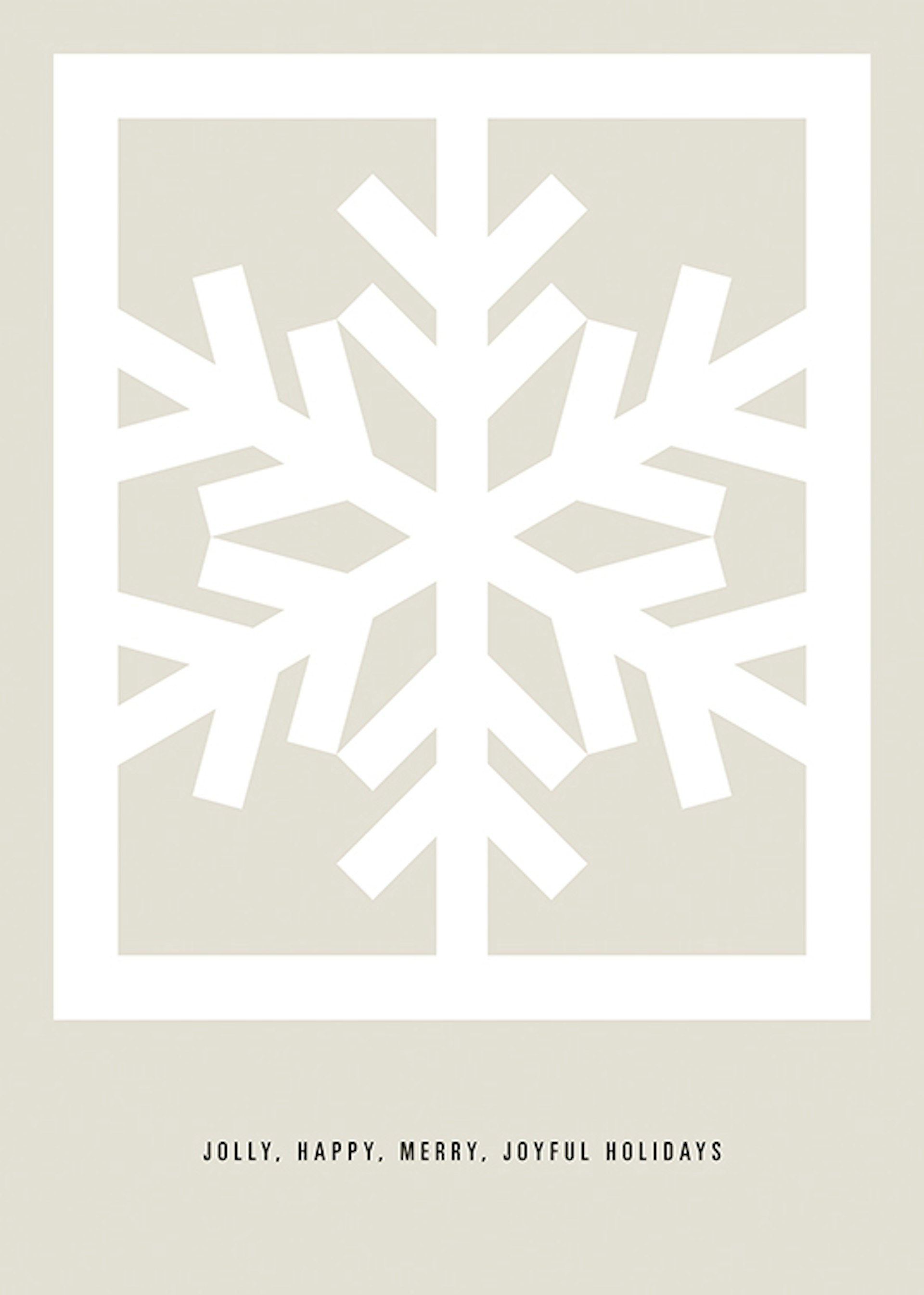 Graphic Snow Flake Poster