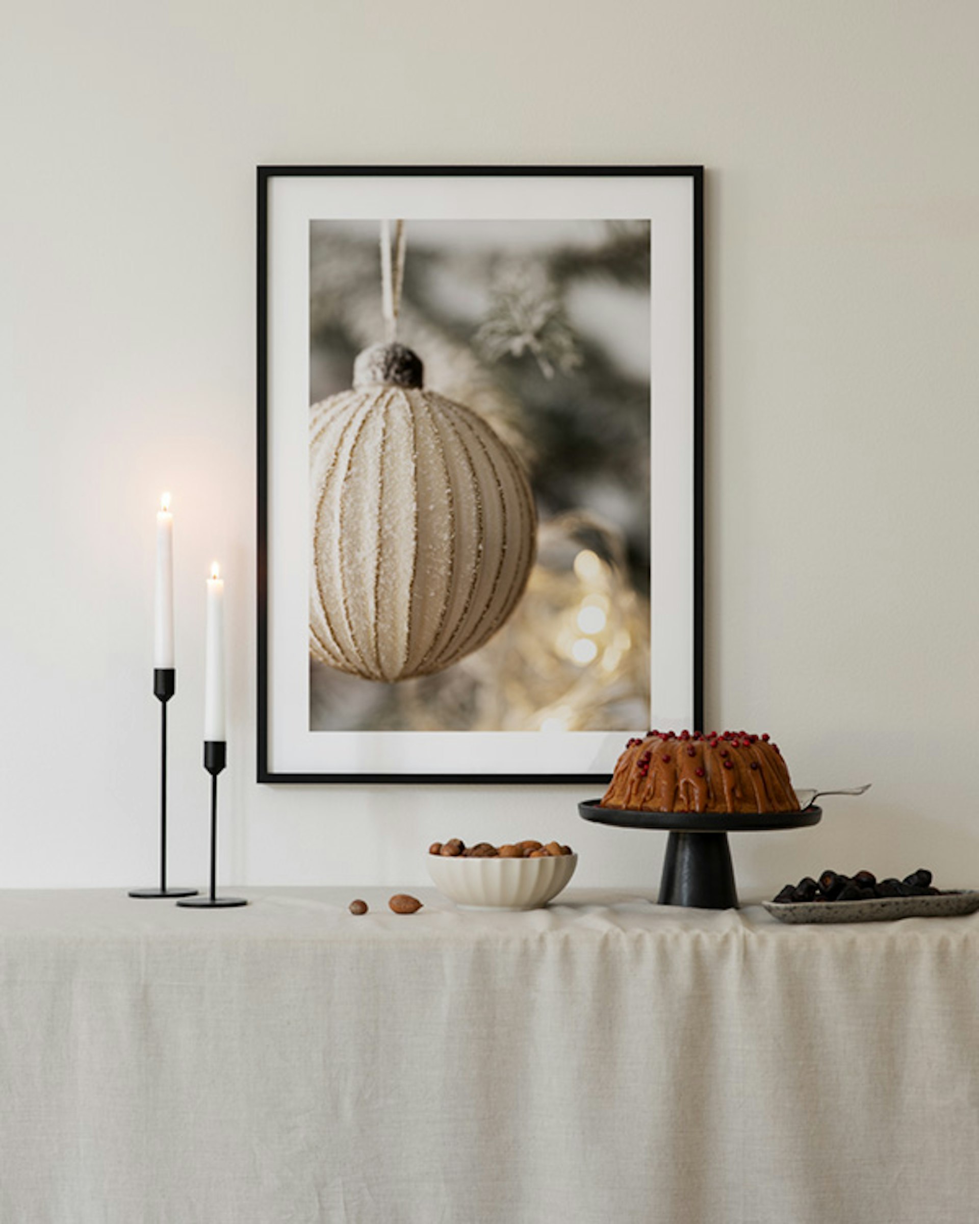 Golden Bauble Poster