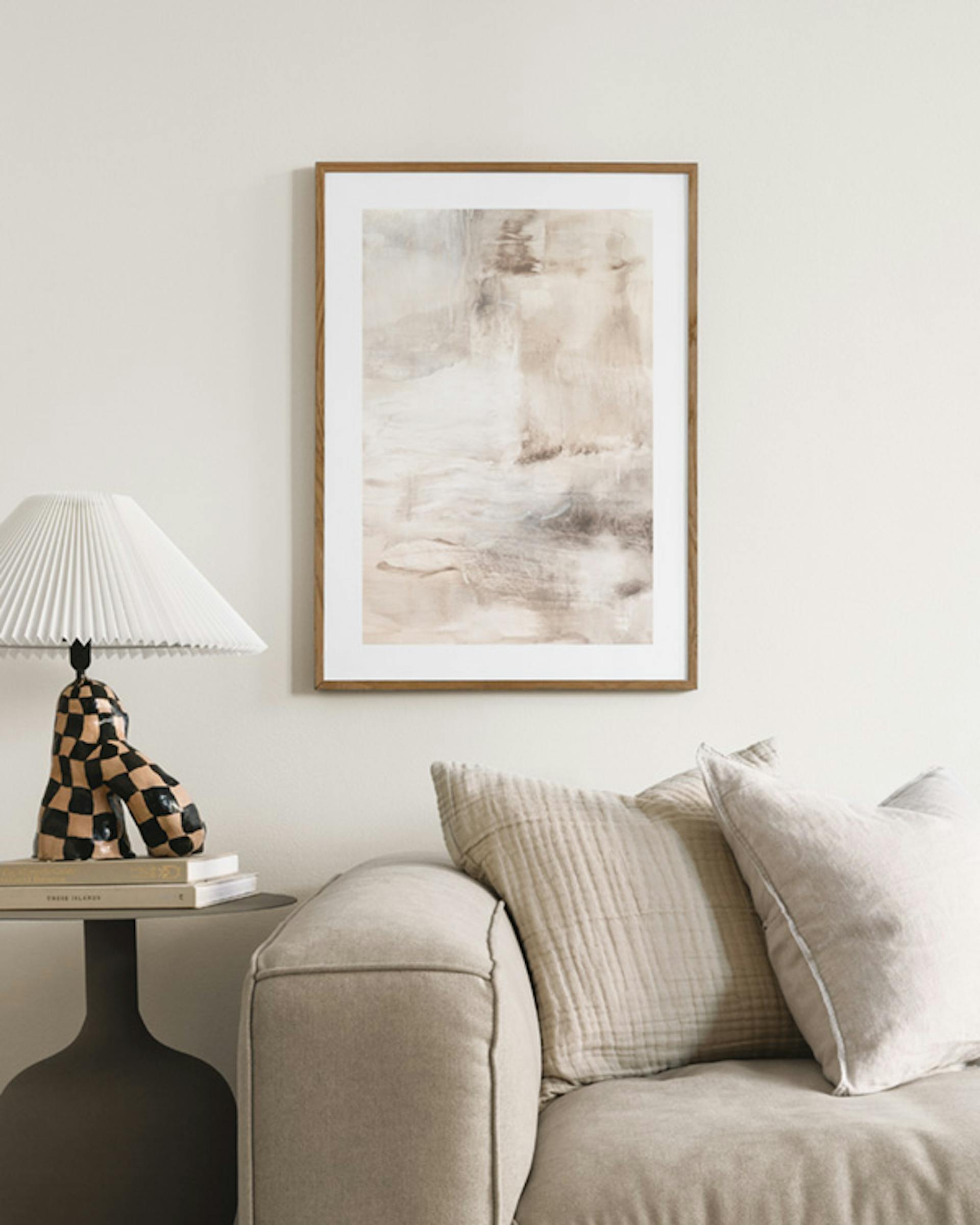 Soft Beige Painting No1 Poster