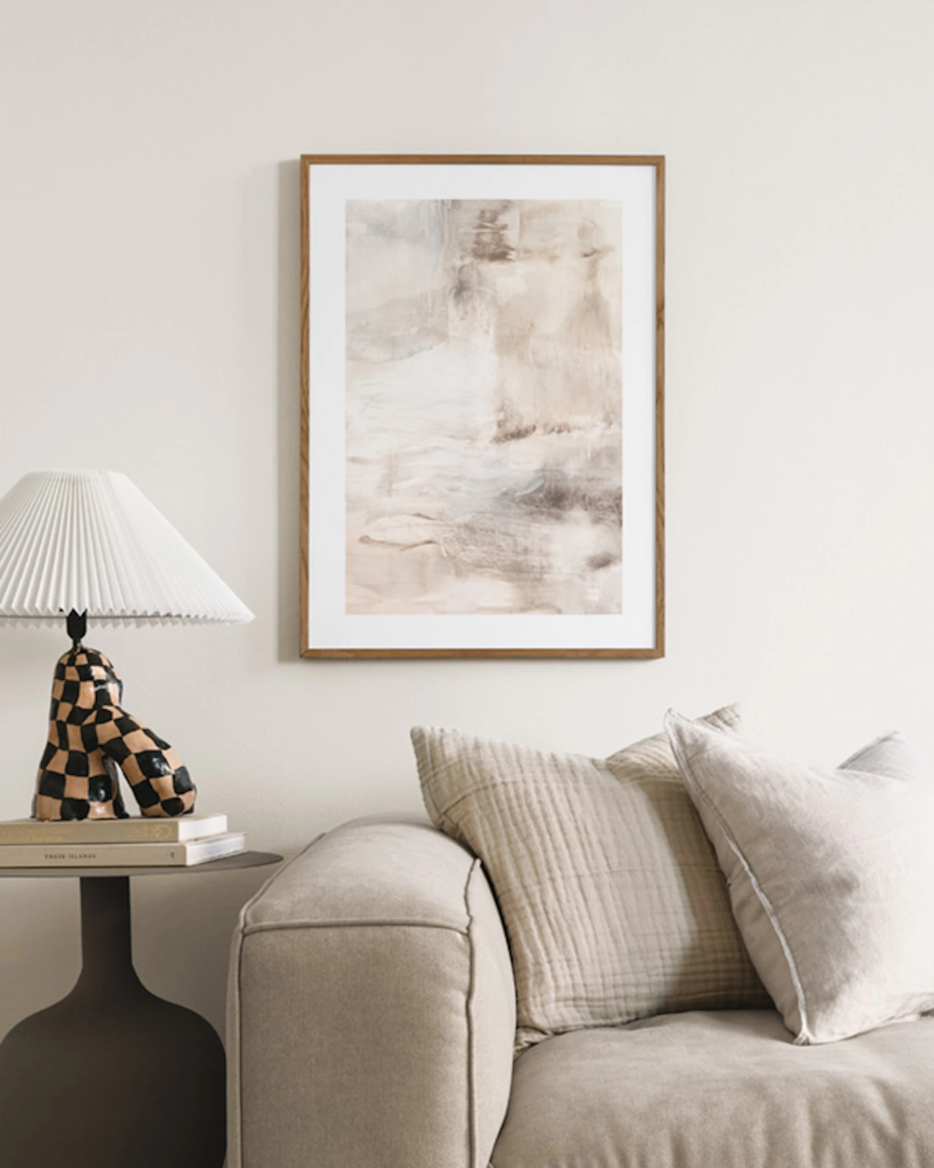 Soft Beige Painting No1 Poster