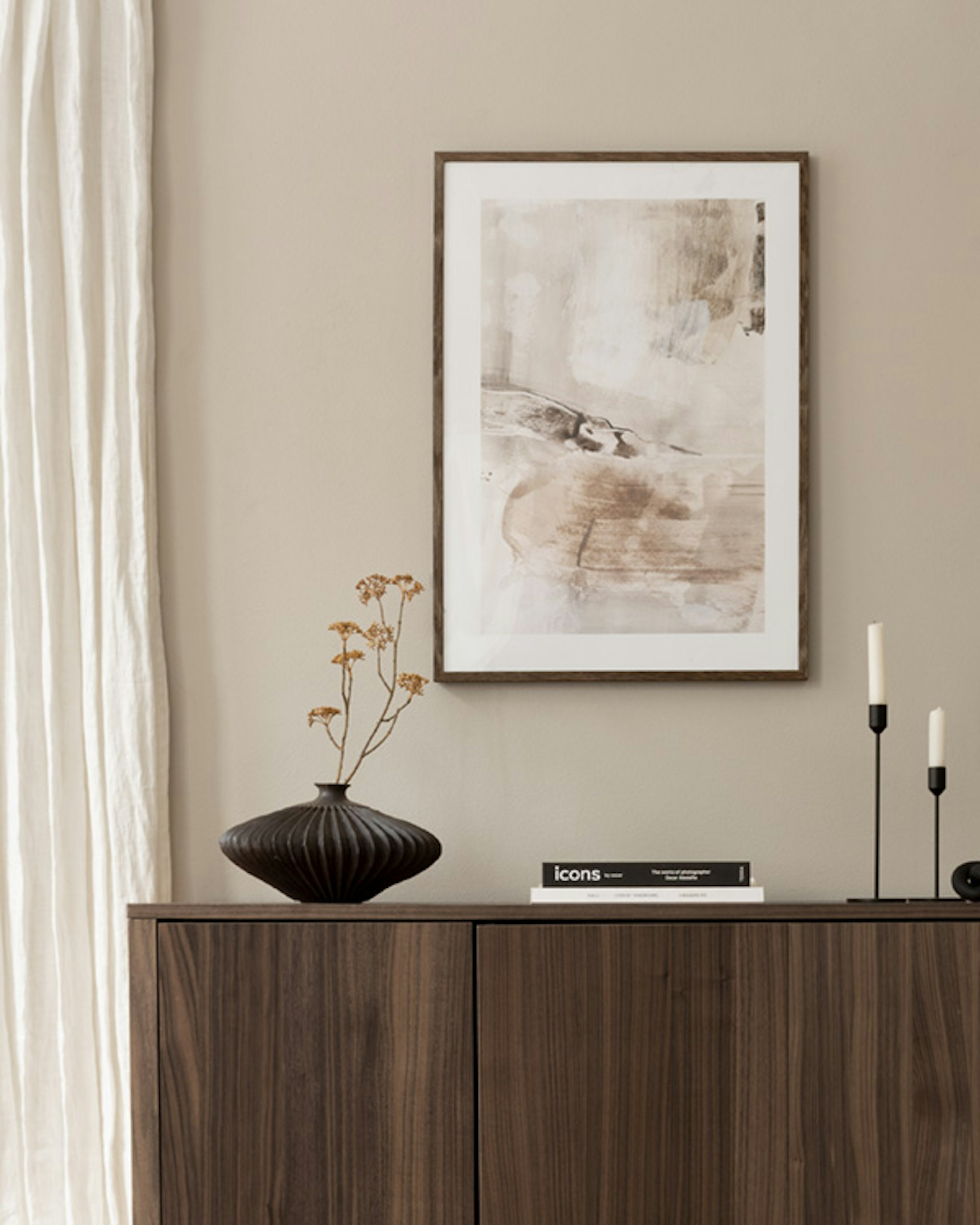 Soft Beige Painting No2 Affiche