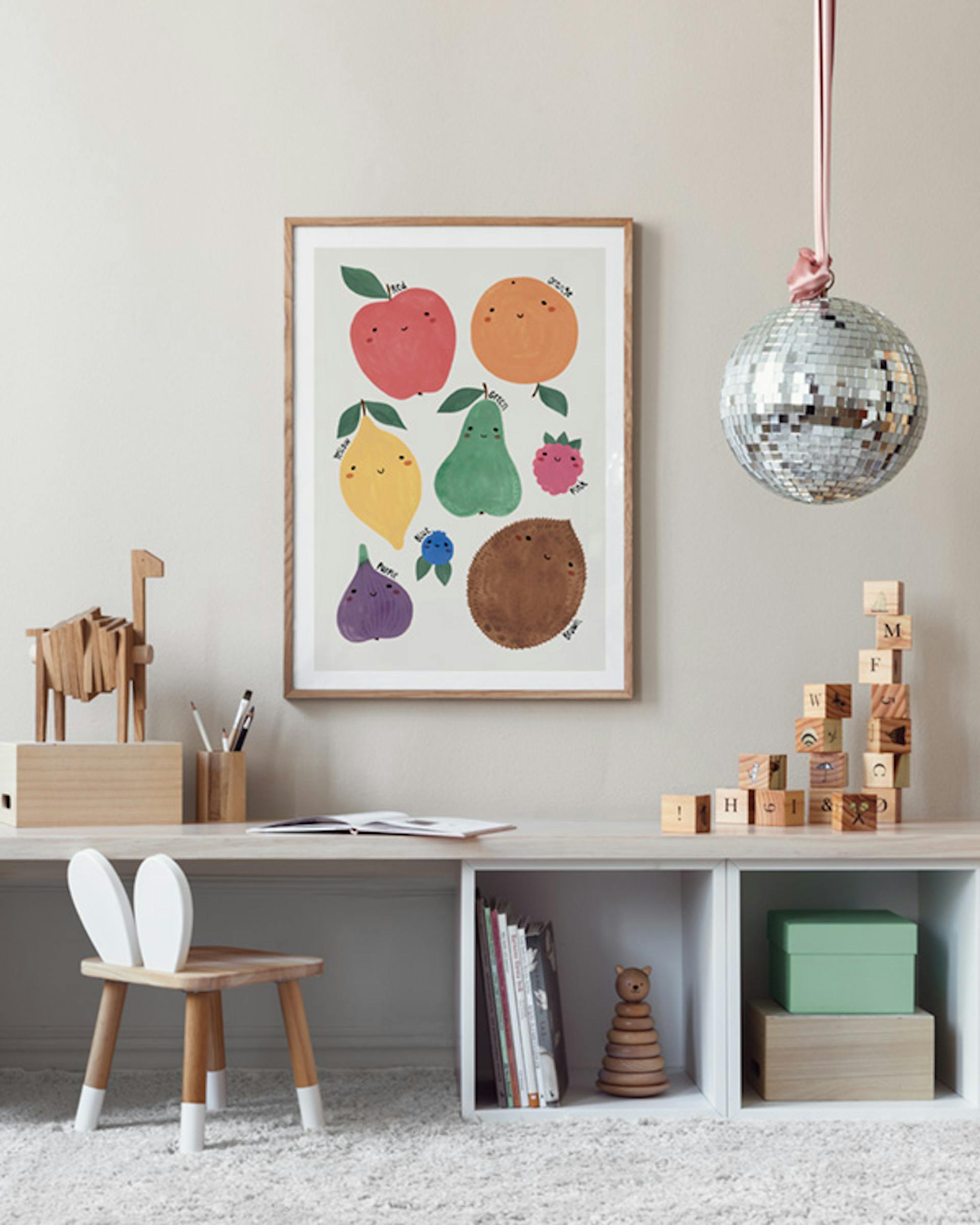 Colorful Fruits Affiche