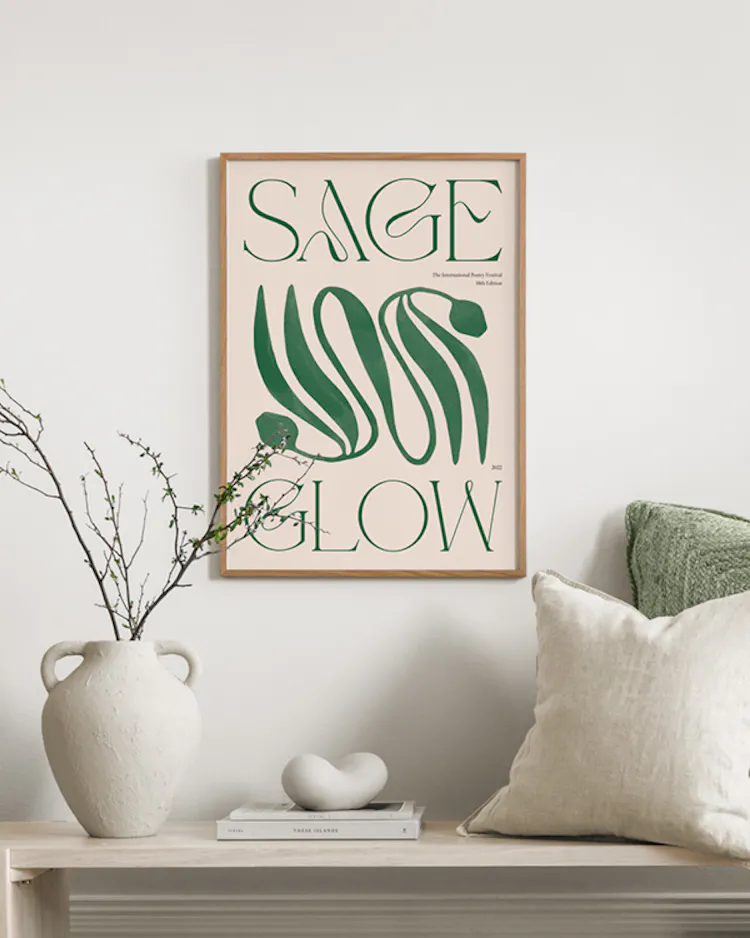 Sage Glow Poster