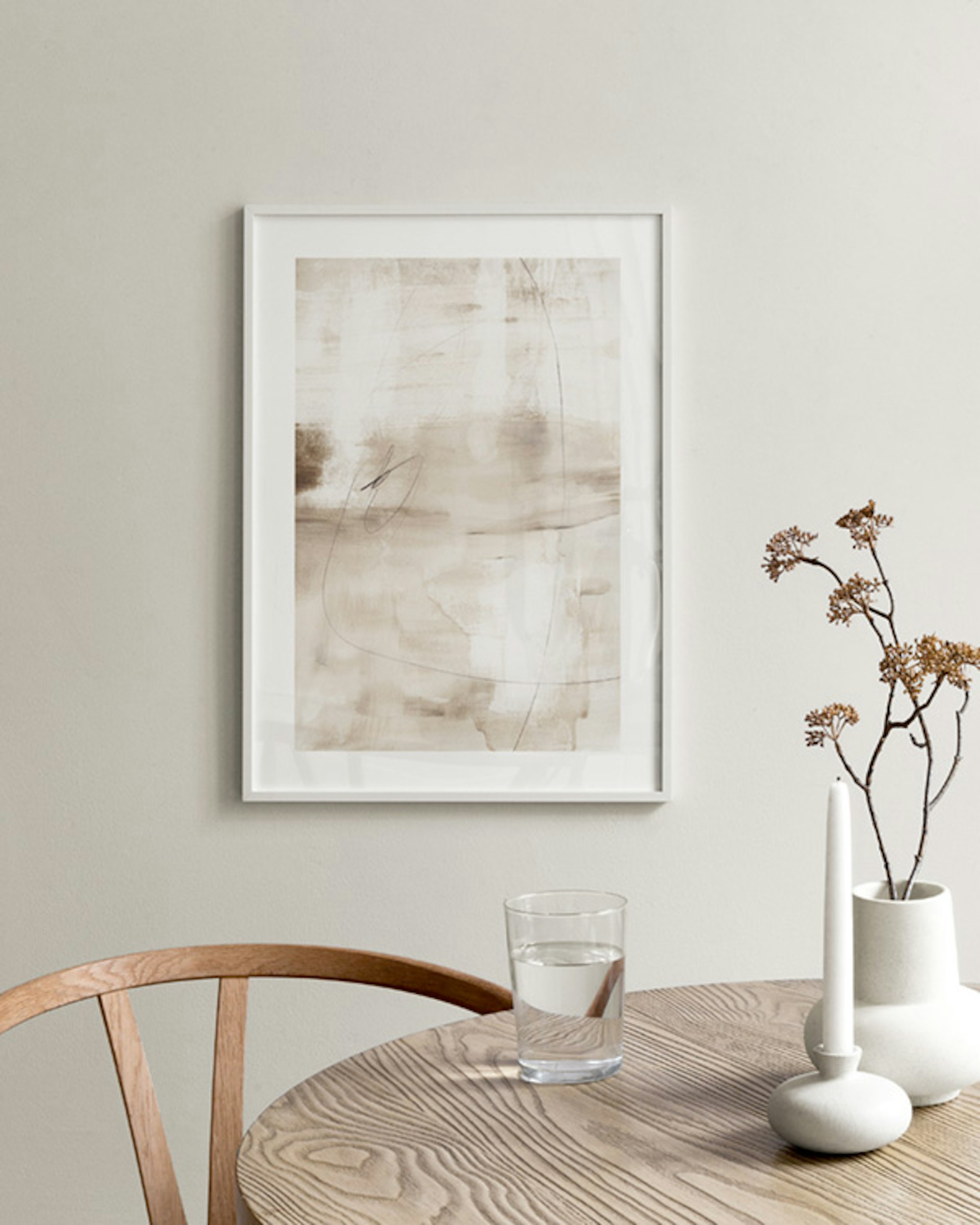 Graphite Touch Abstract No2 Poster