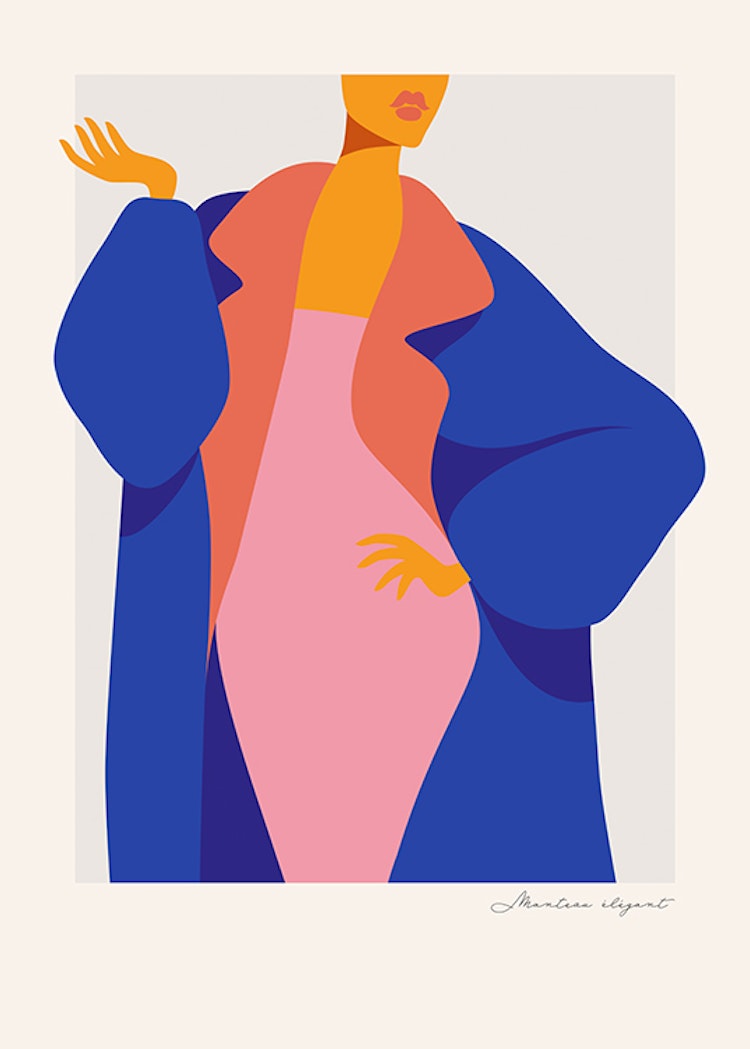 Elegant Coat Poster Poster