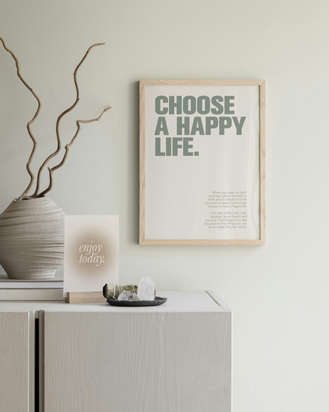 Choose a Happy Life Poster
