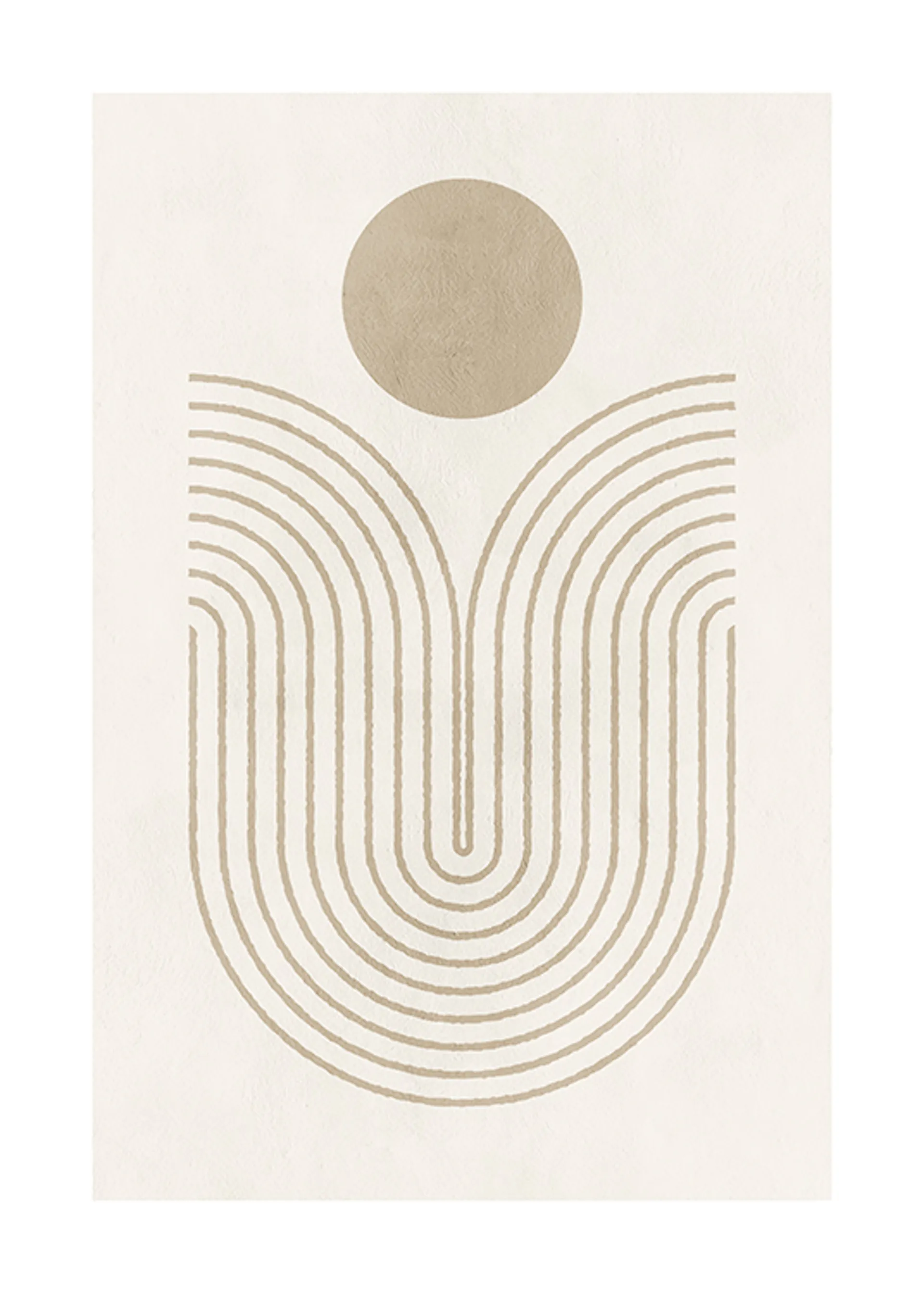 Graphic Shapes and Curves No1 Poster
