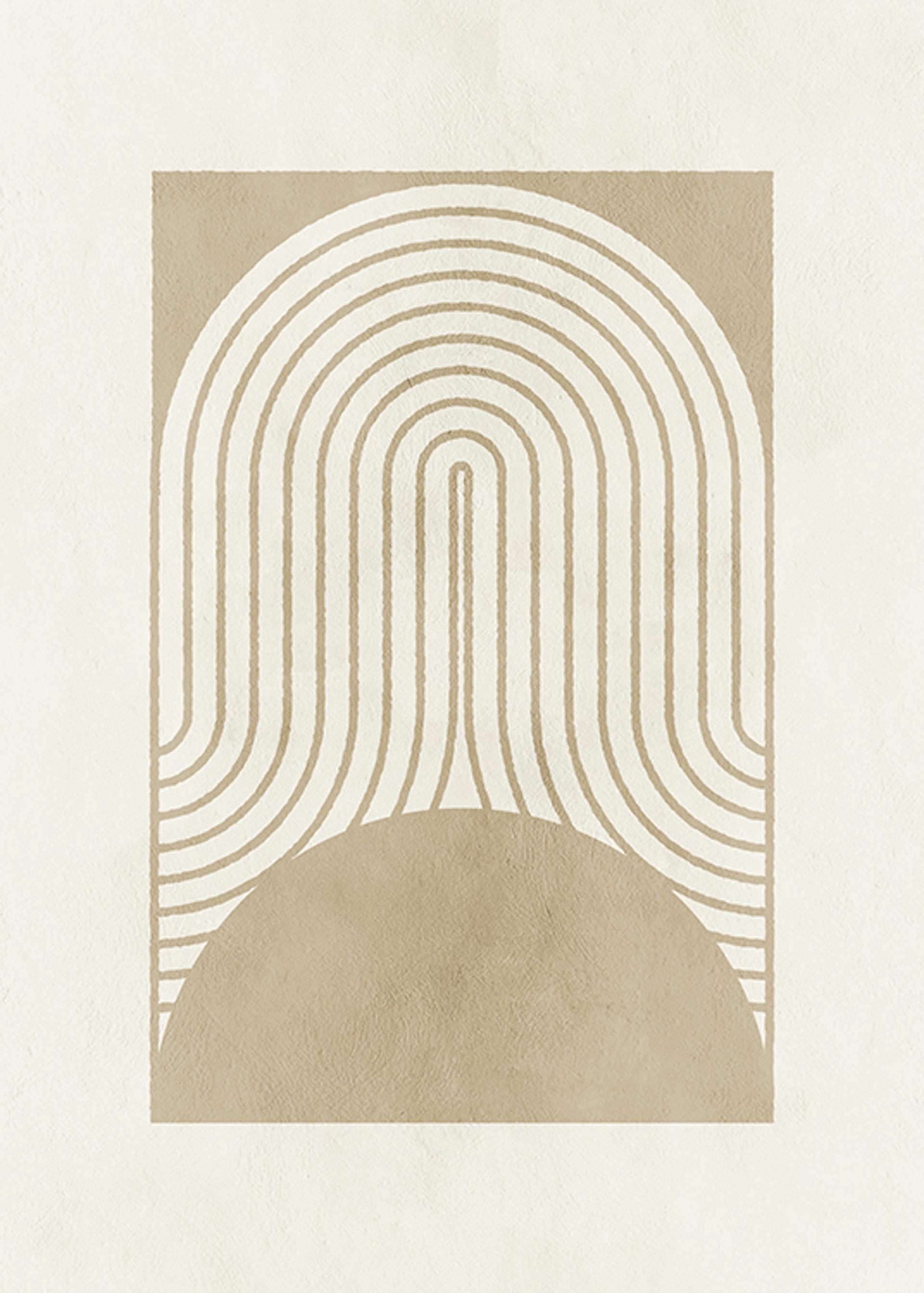 Graphic Shapes and Curves No2 Poster