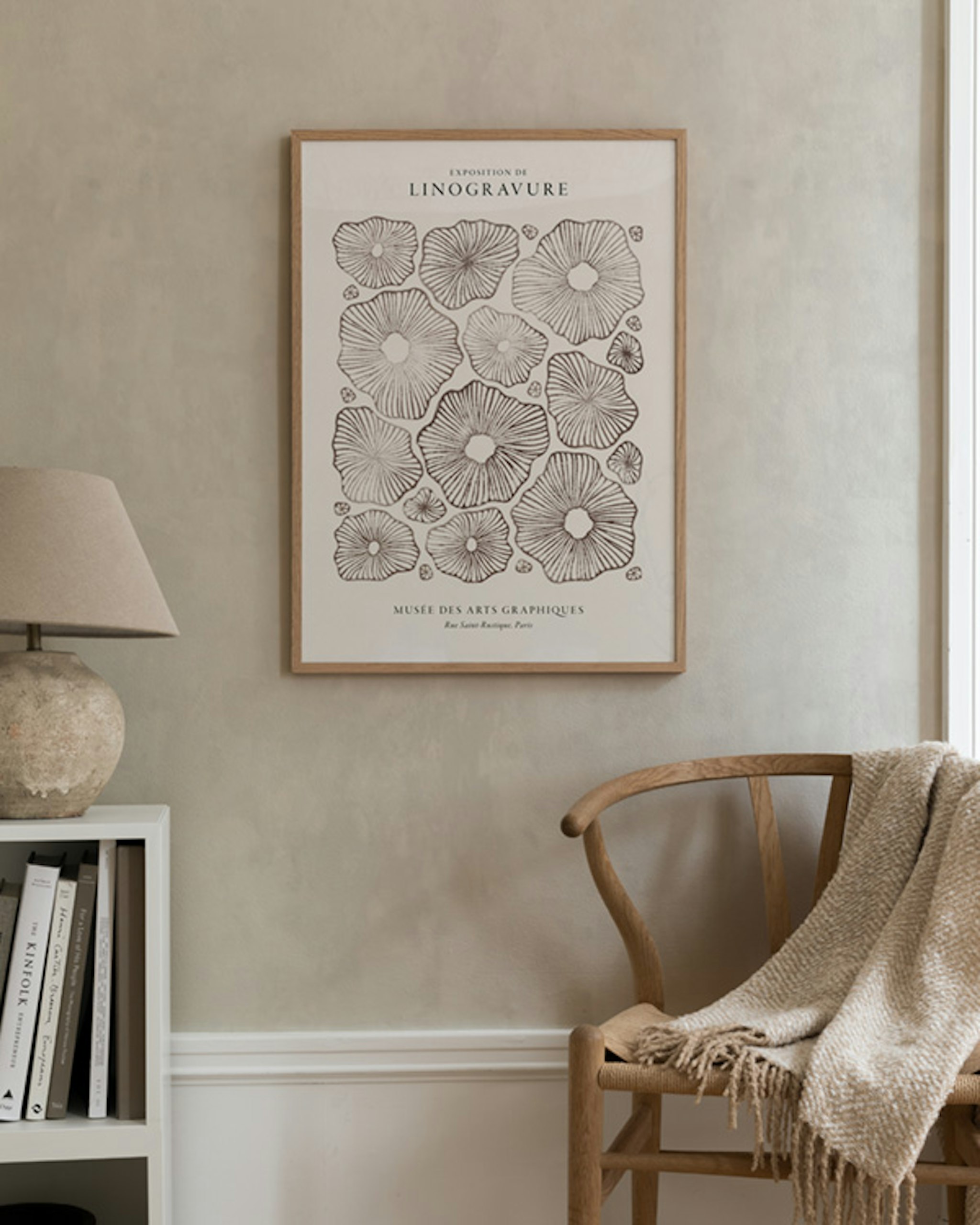 Linocut Exhibition Poster