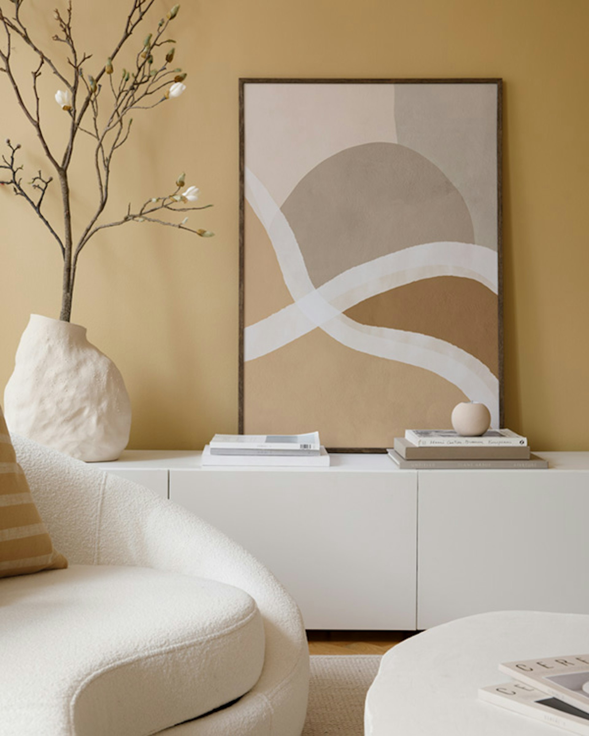 Warm Shapes No2 Poster