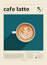 Cup of Cafe Latte Poster