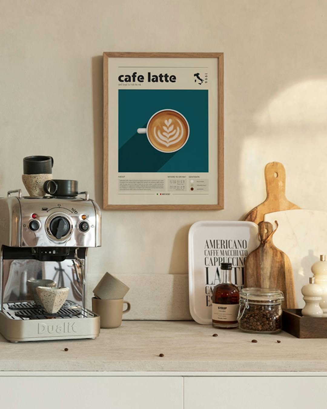 Cup of Cafe Latte Poster
