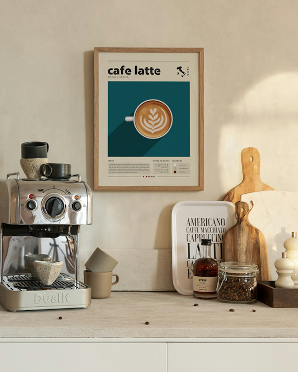 Cup of Cafe Latte Poster