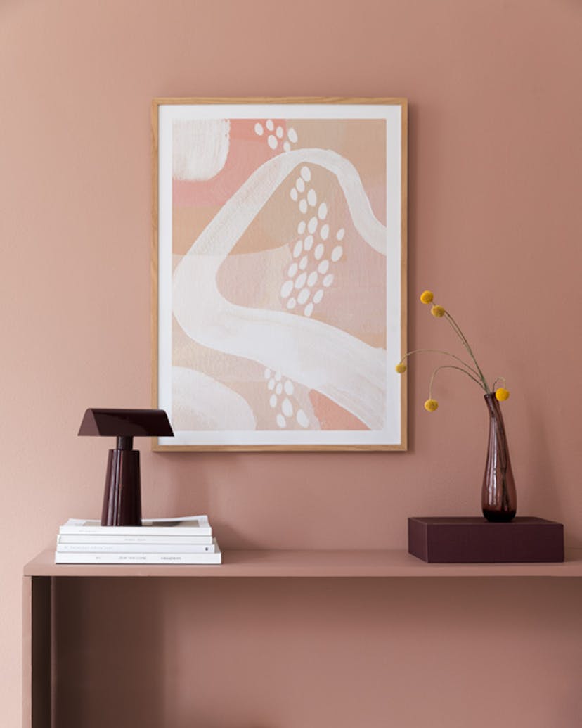 Peachy Abstract No1 Poster