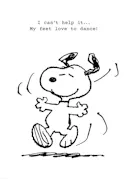 Snoopy Dancing Poster