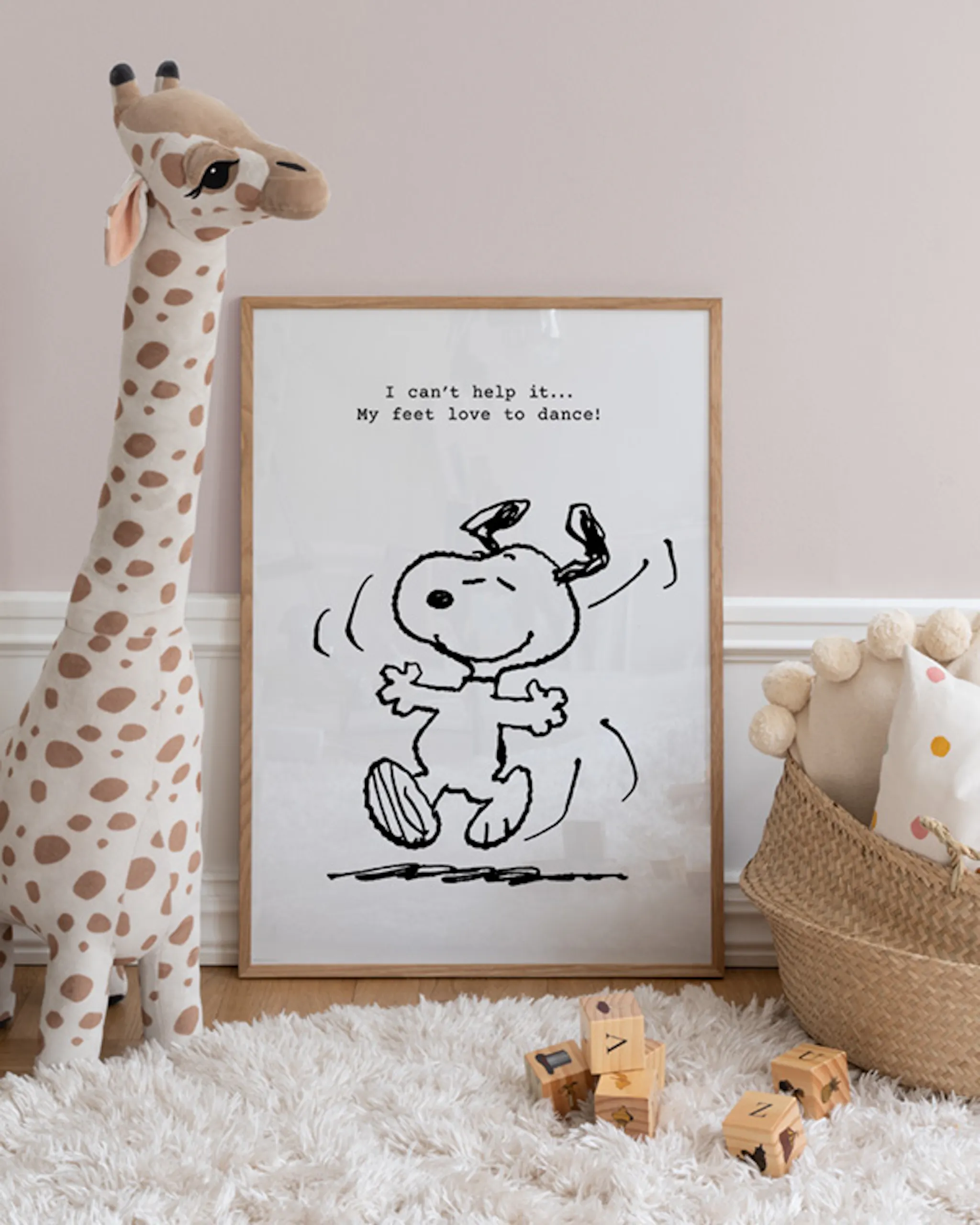 Snoopy Dancing Print