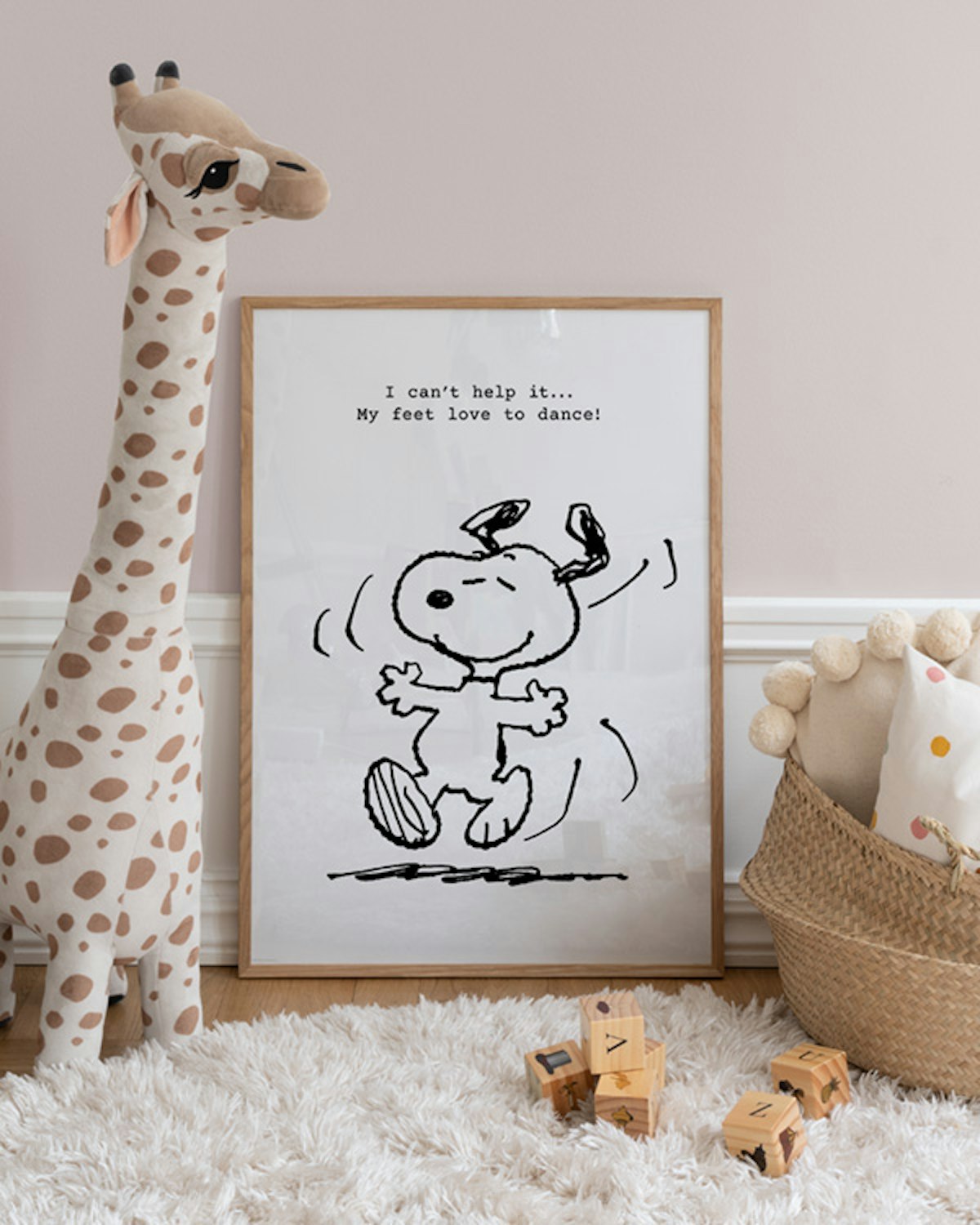Snoopy Dancing Poster