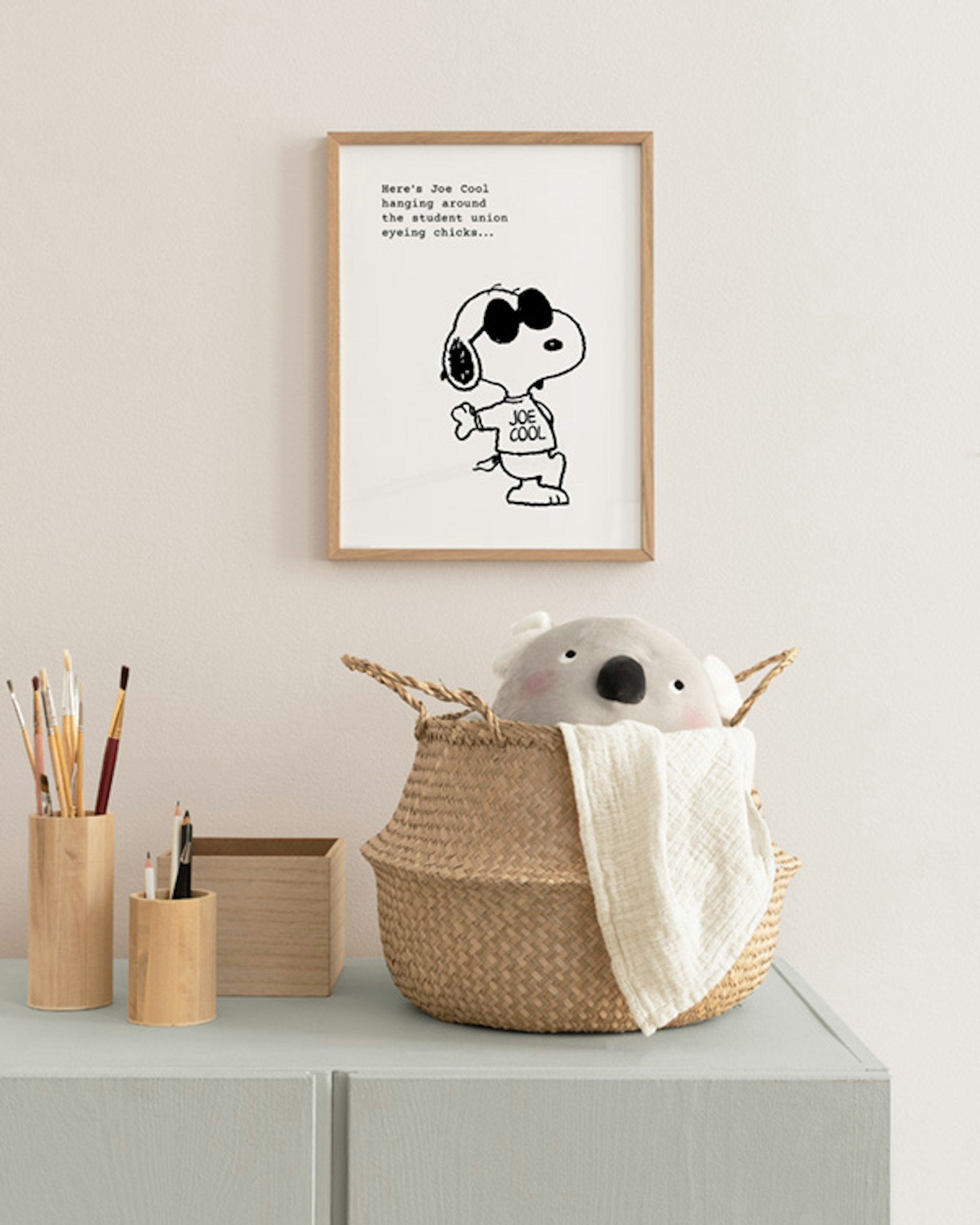 Joe Cool Hanging Around Poster