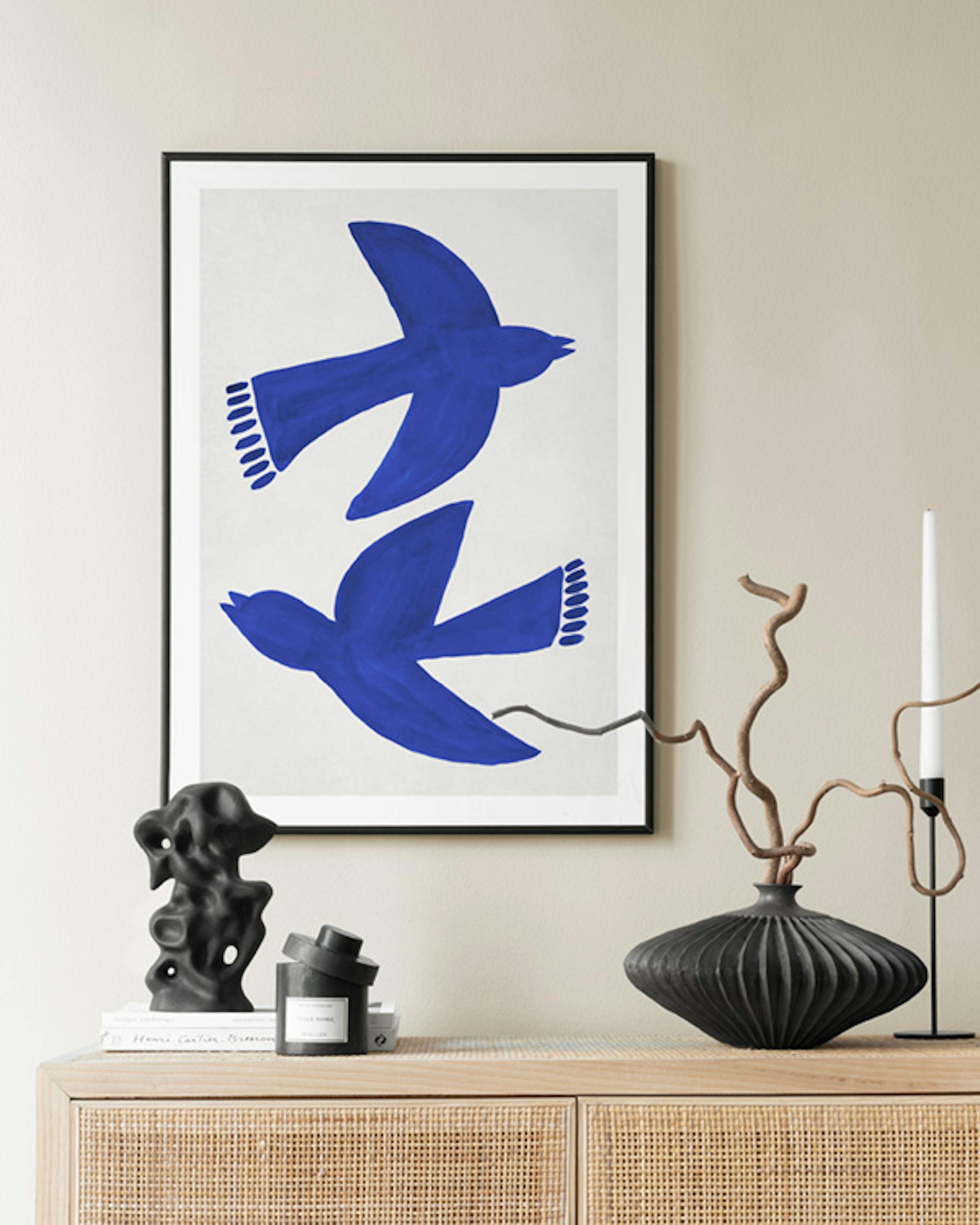 Bluebirds Fly Print