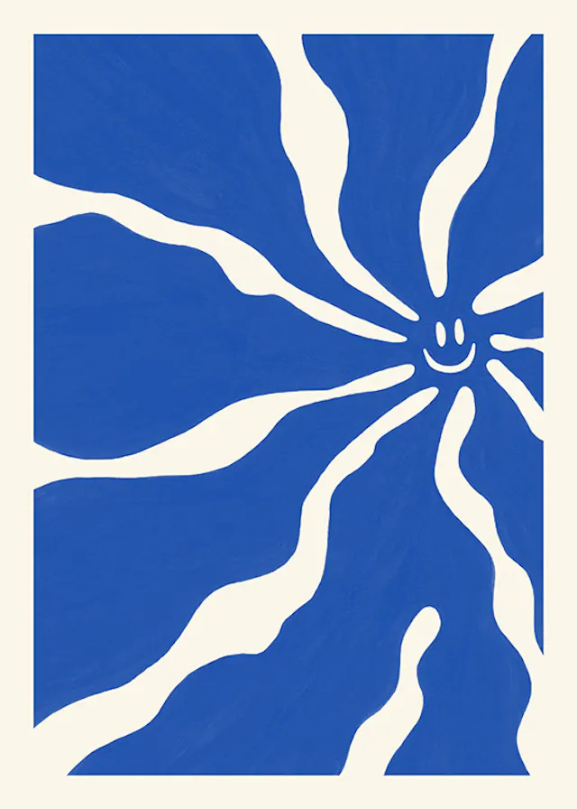 Les Nuances de Bleu Poster