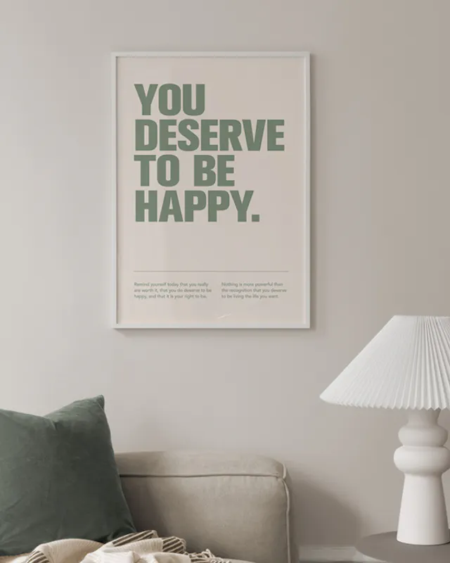 Deserve to be Happy Poster