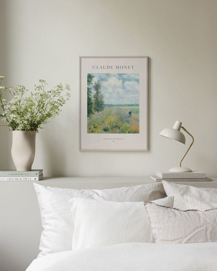 Monet - Poppy Fields near Argenteuil Plakat