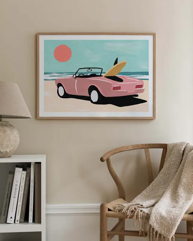 Surf Car Poster