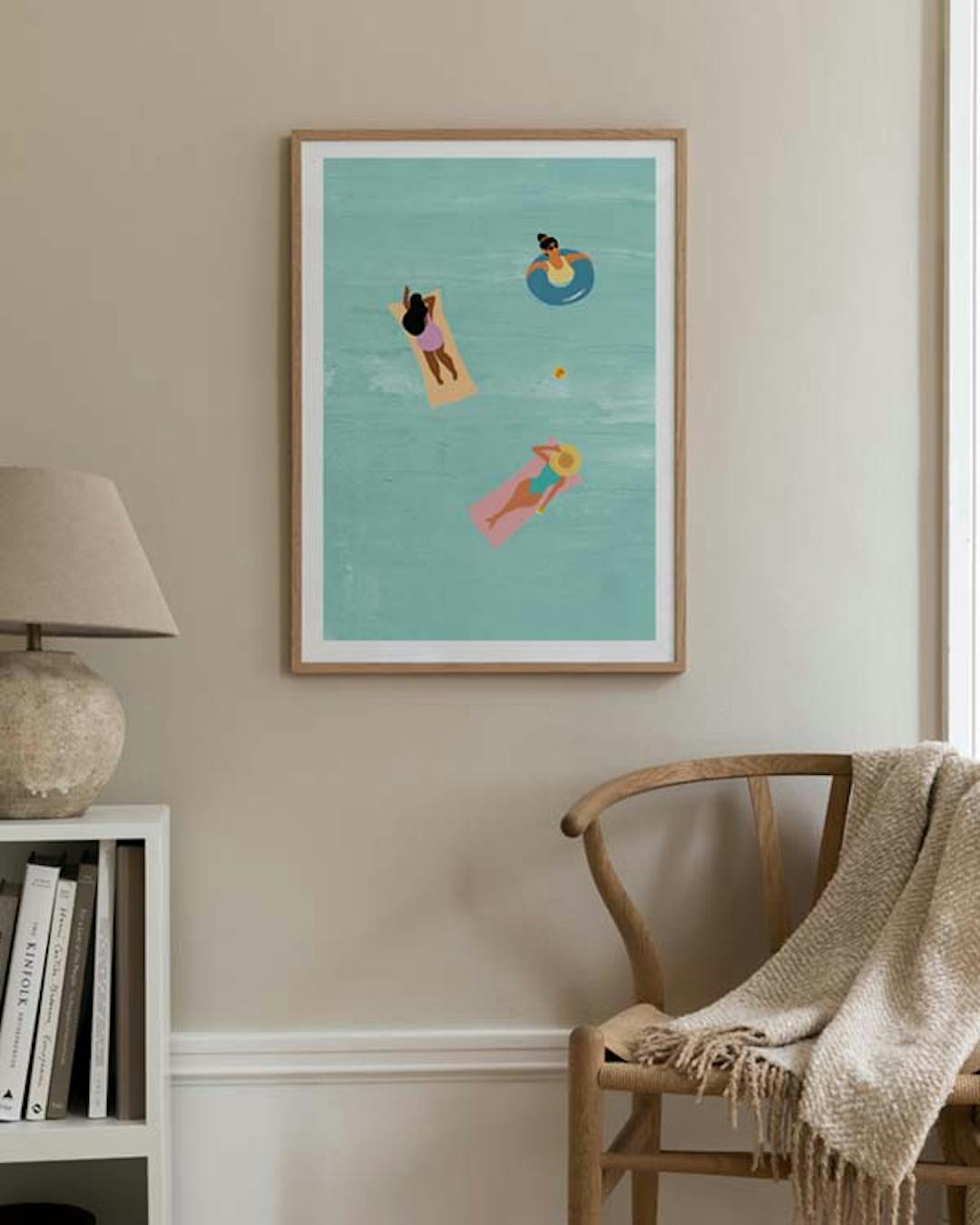 Female Bathing Poster