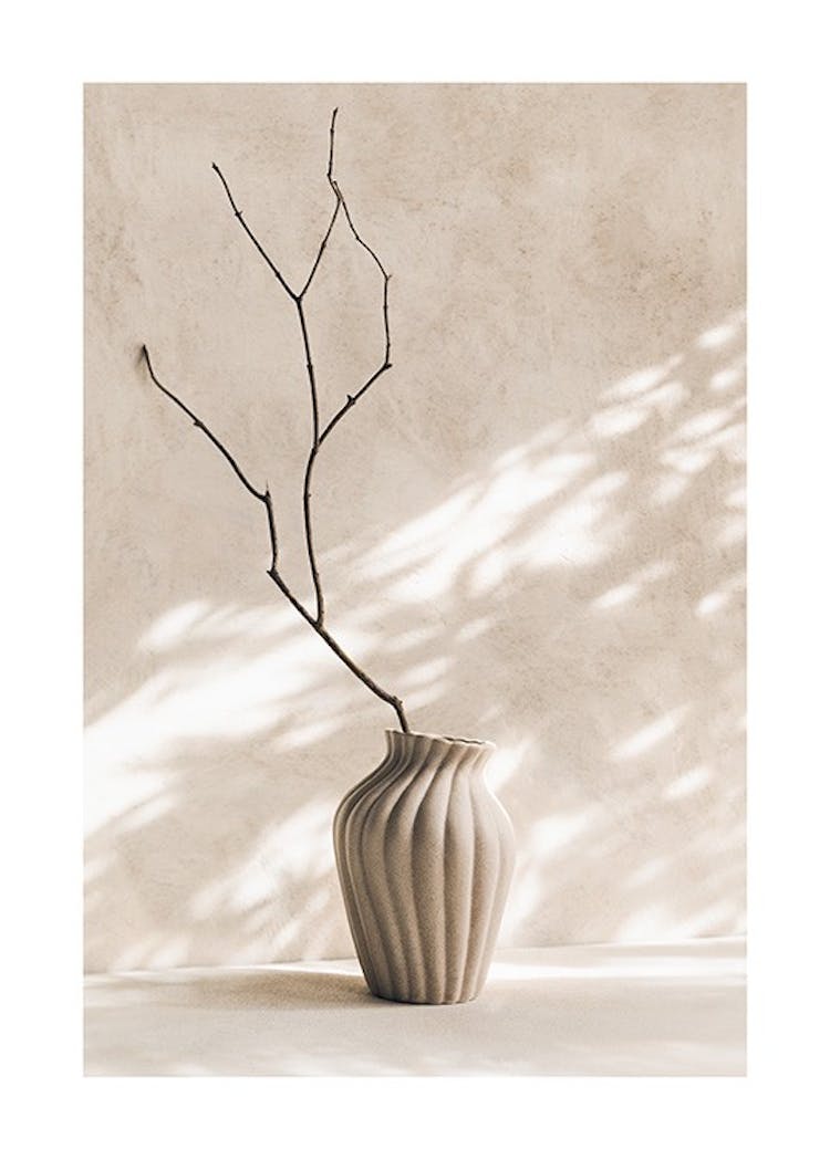 Beige Texture Art No1 Poster