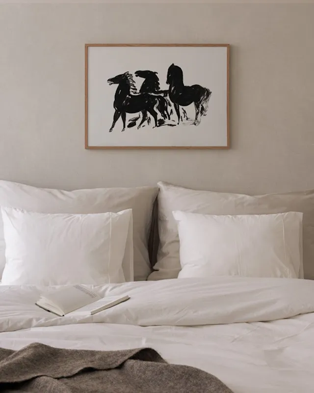 Leo Gestel - Three Black Horses Print