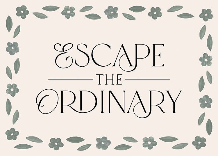 Escape the Ordinary Poster