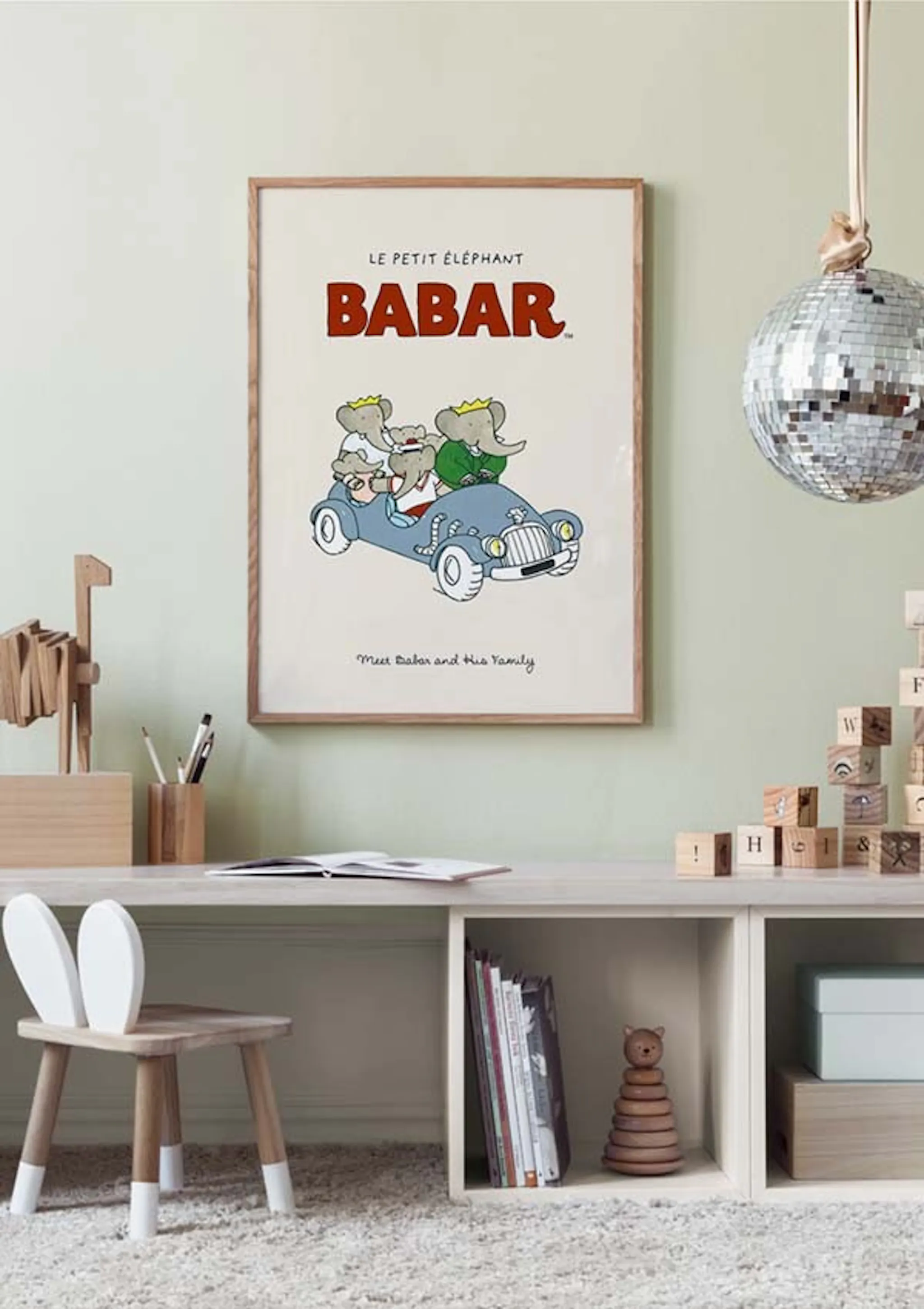 Babar - Meet Babar and His family Print