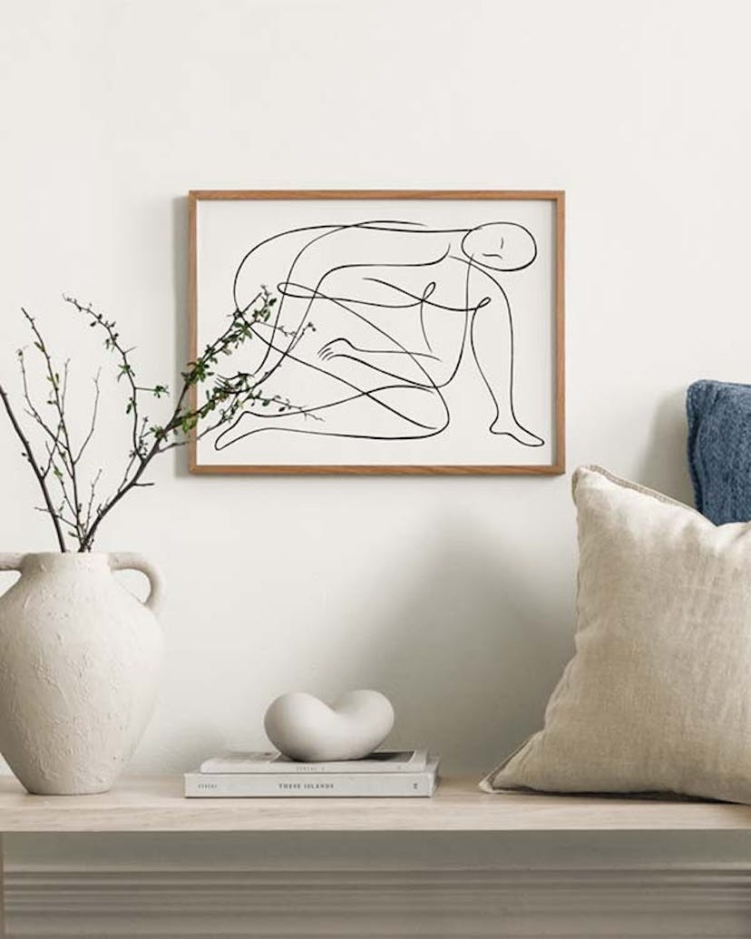 Line Art Pose Poster