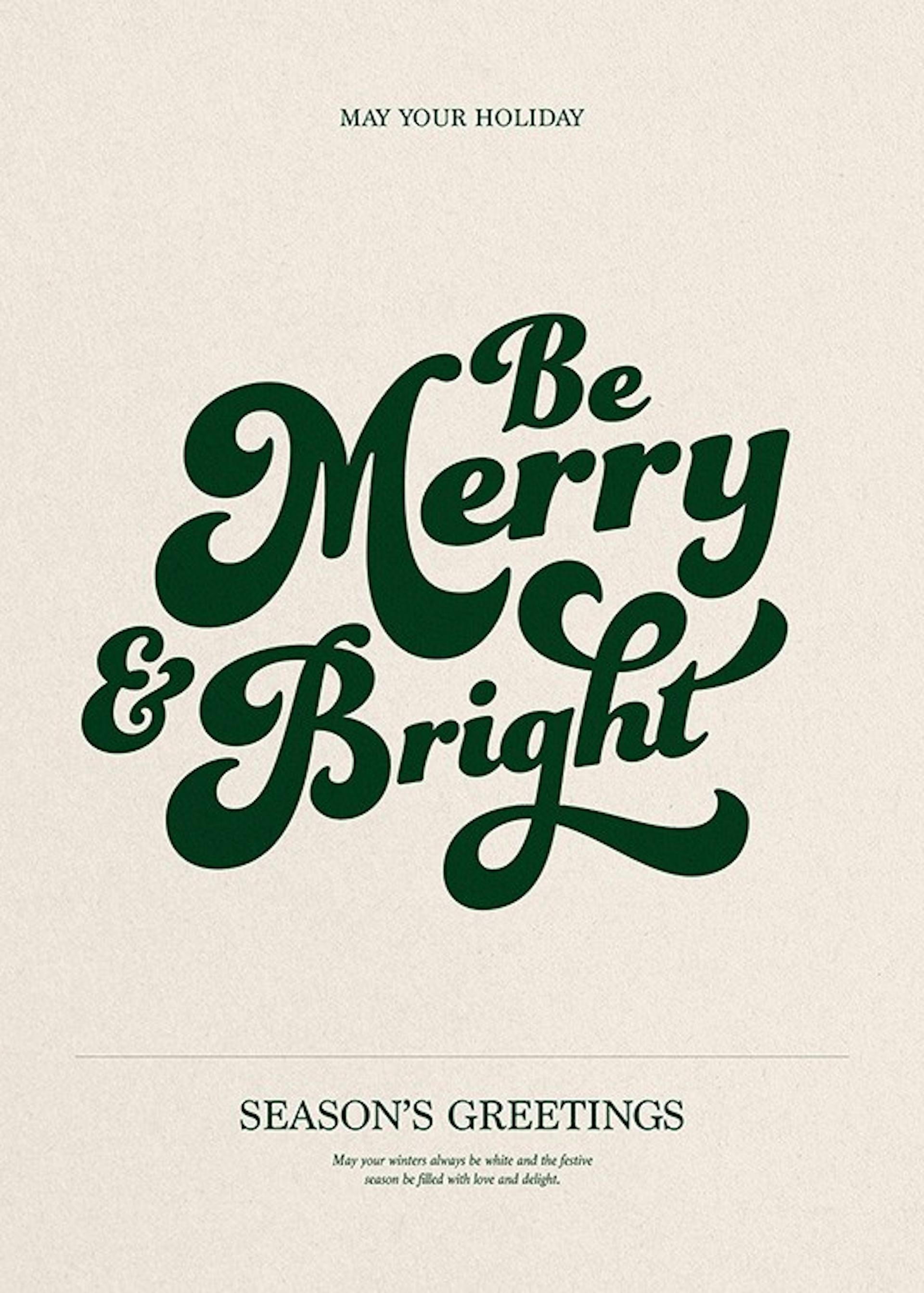 Be Merry and Bright Print