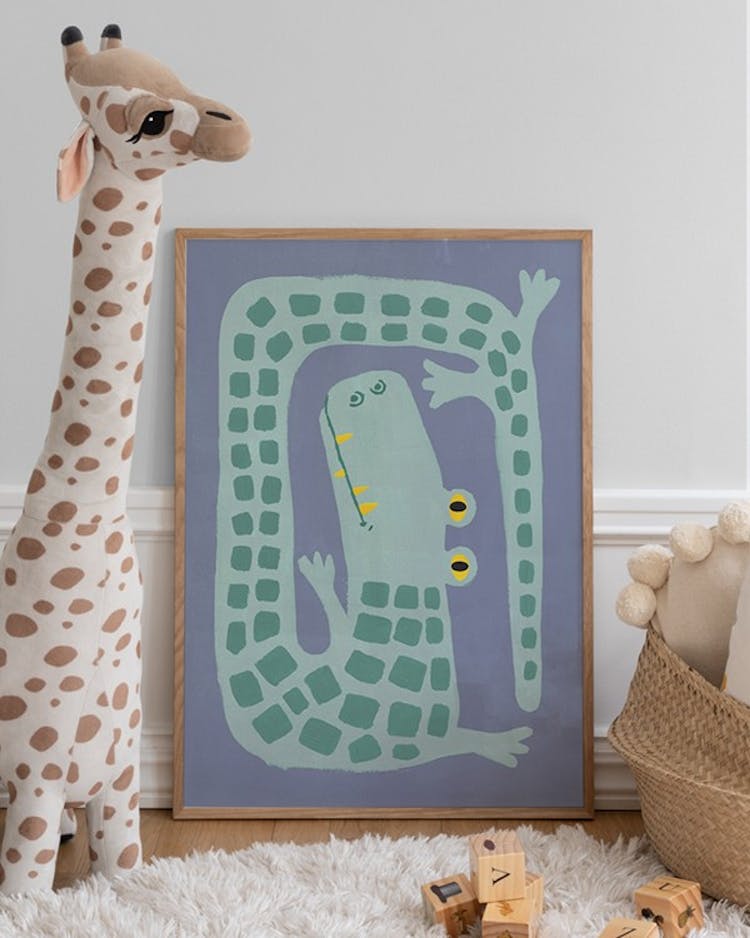 Crooked Crocodile Print