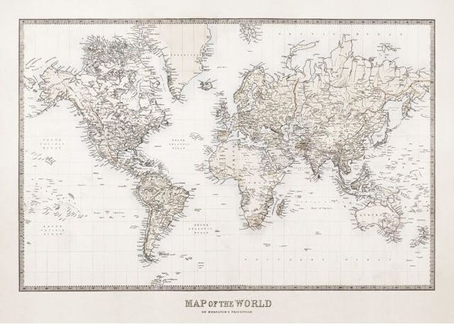 Map of the World Poster