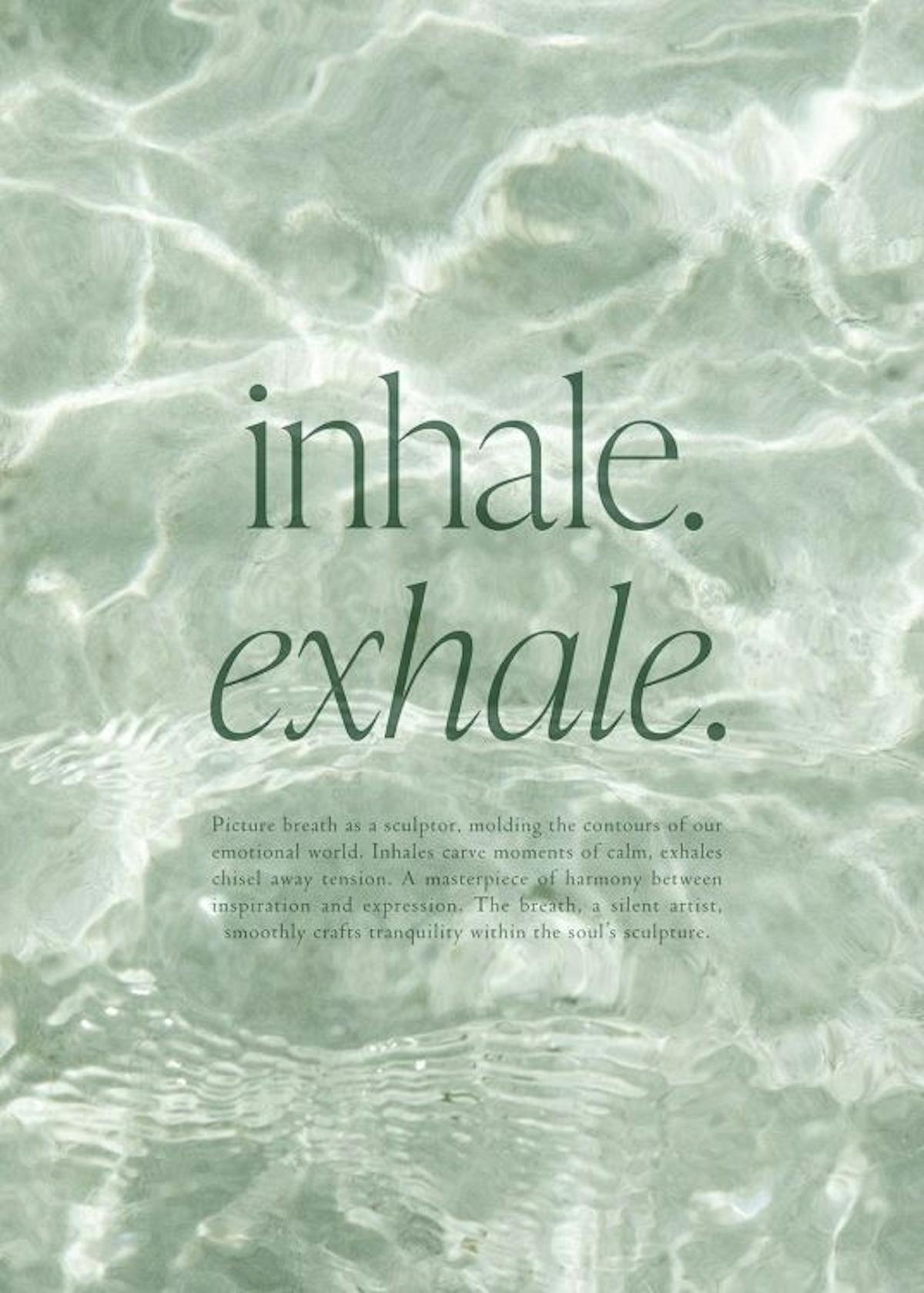 Inhale and Exhale Poster