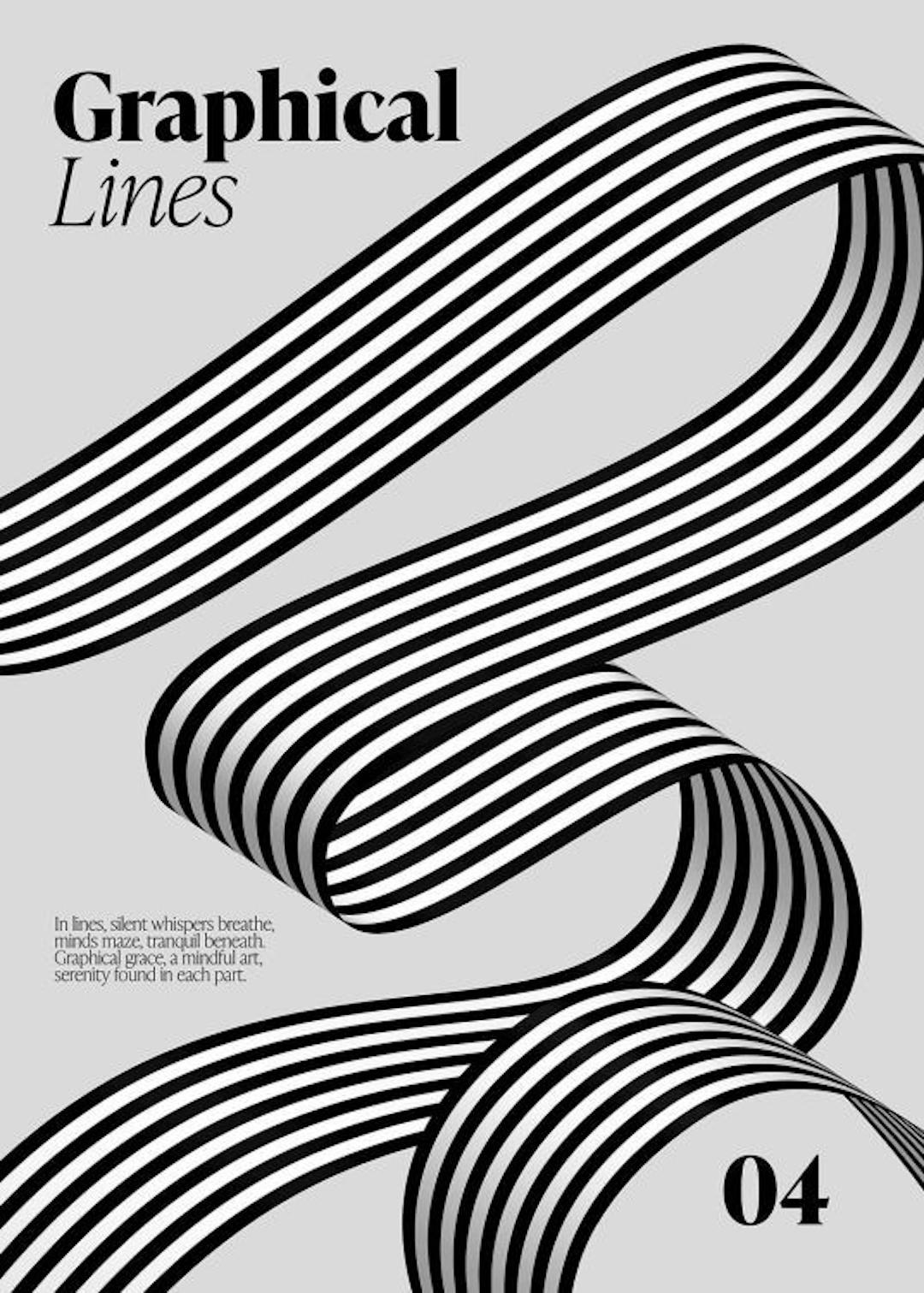 Graphical Lines Poster