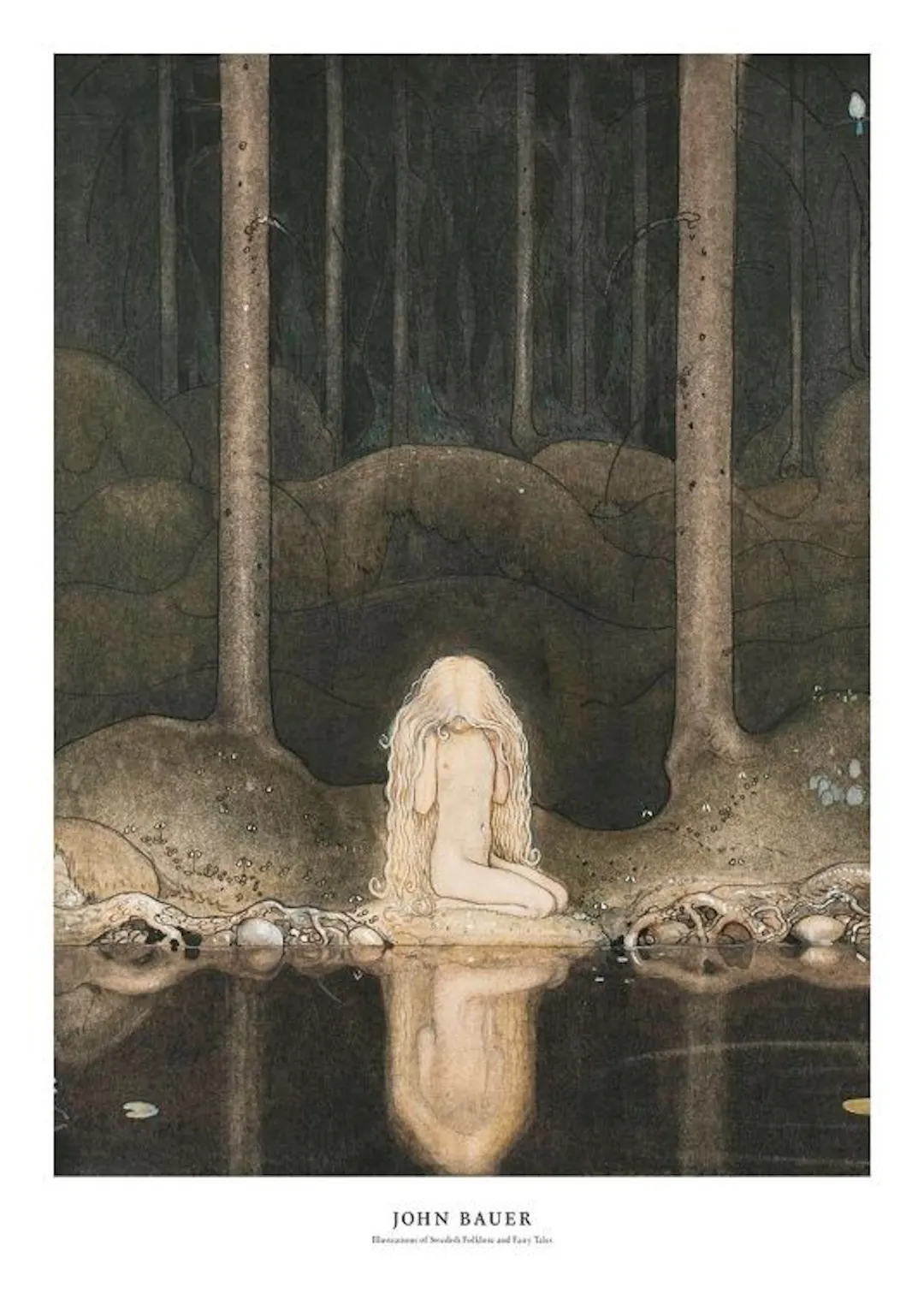 John Bauer - Tuvstarr Poster
