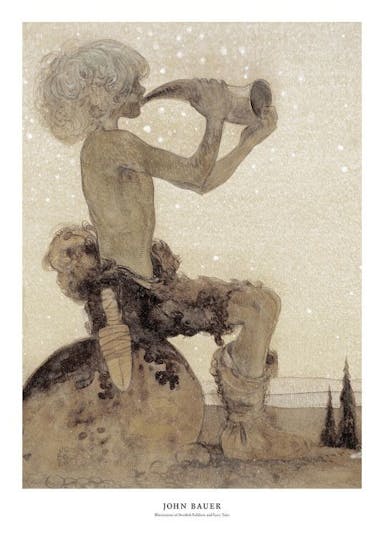 John Bauer - Vill Vallareman Print