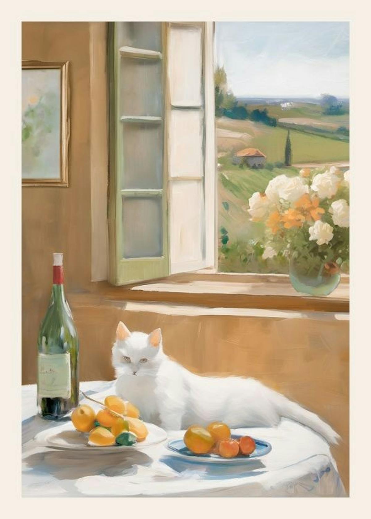 Still Life Cat Print