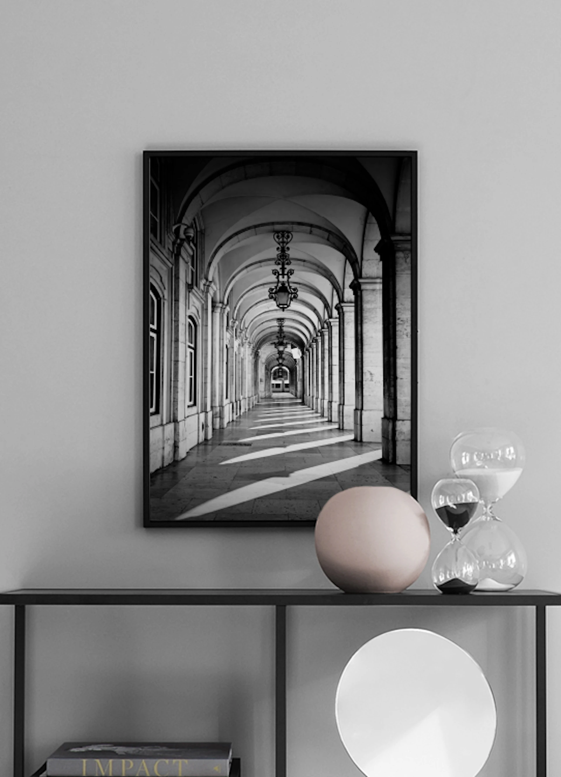 Arched Corridor Poster