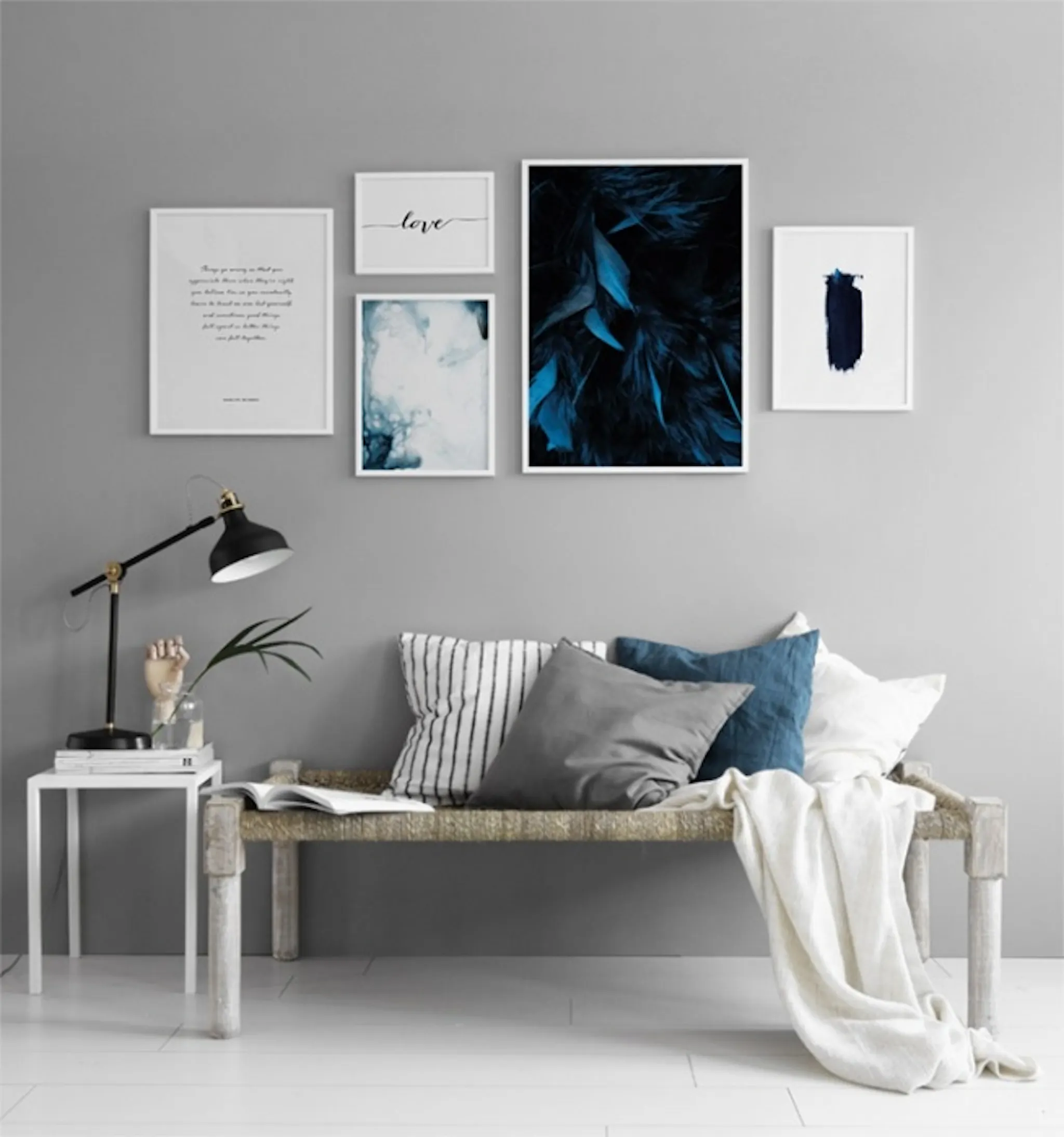 Affiche avec le texte « Love » en lettres de style manuscrit – desenio.fr