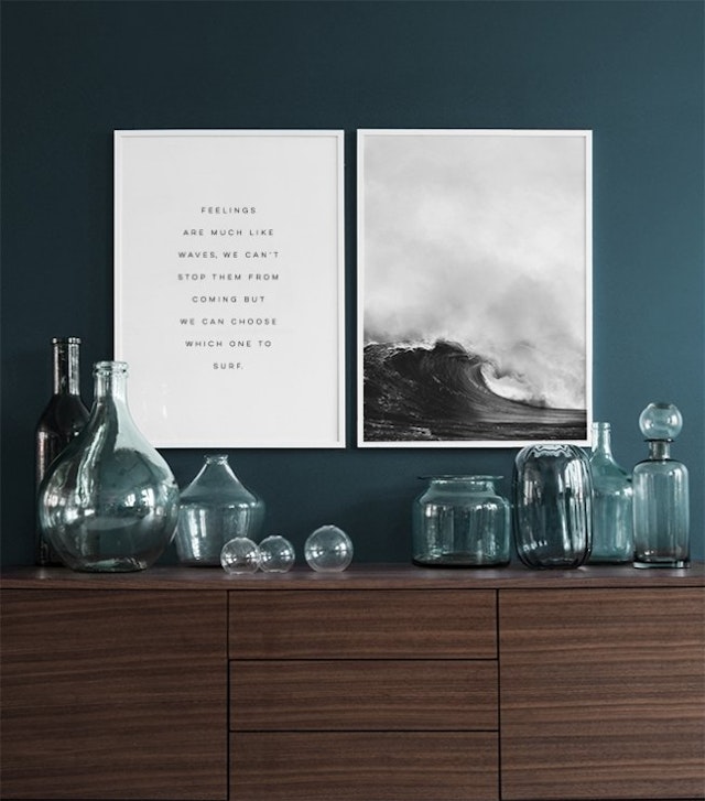 Poster mit Meeresfotografie, Welle | Plakat mit Fotokunst | Poster ...