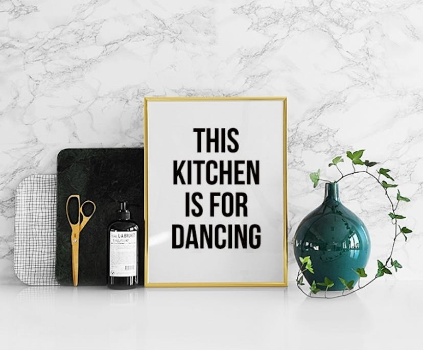 Kitchen print Dancing | Typography kitchen poster – desenio.co.uk