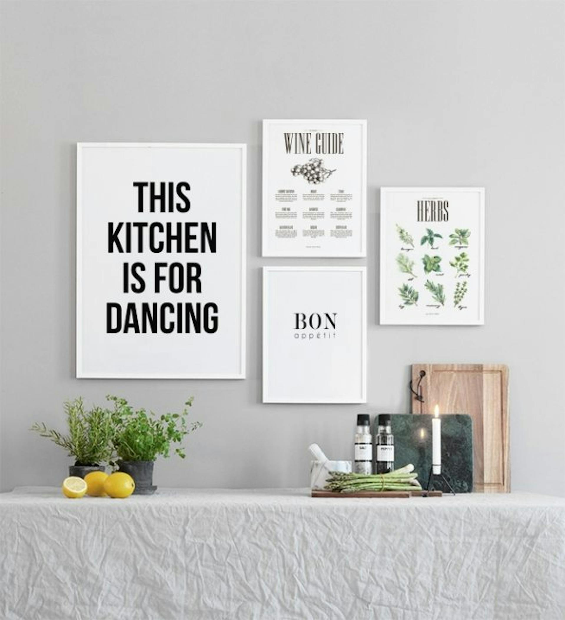 Kitchen print Dancing | Typography kitchen poster – desenio.co.uk