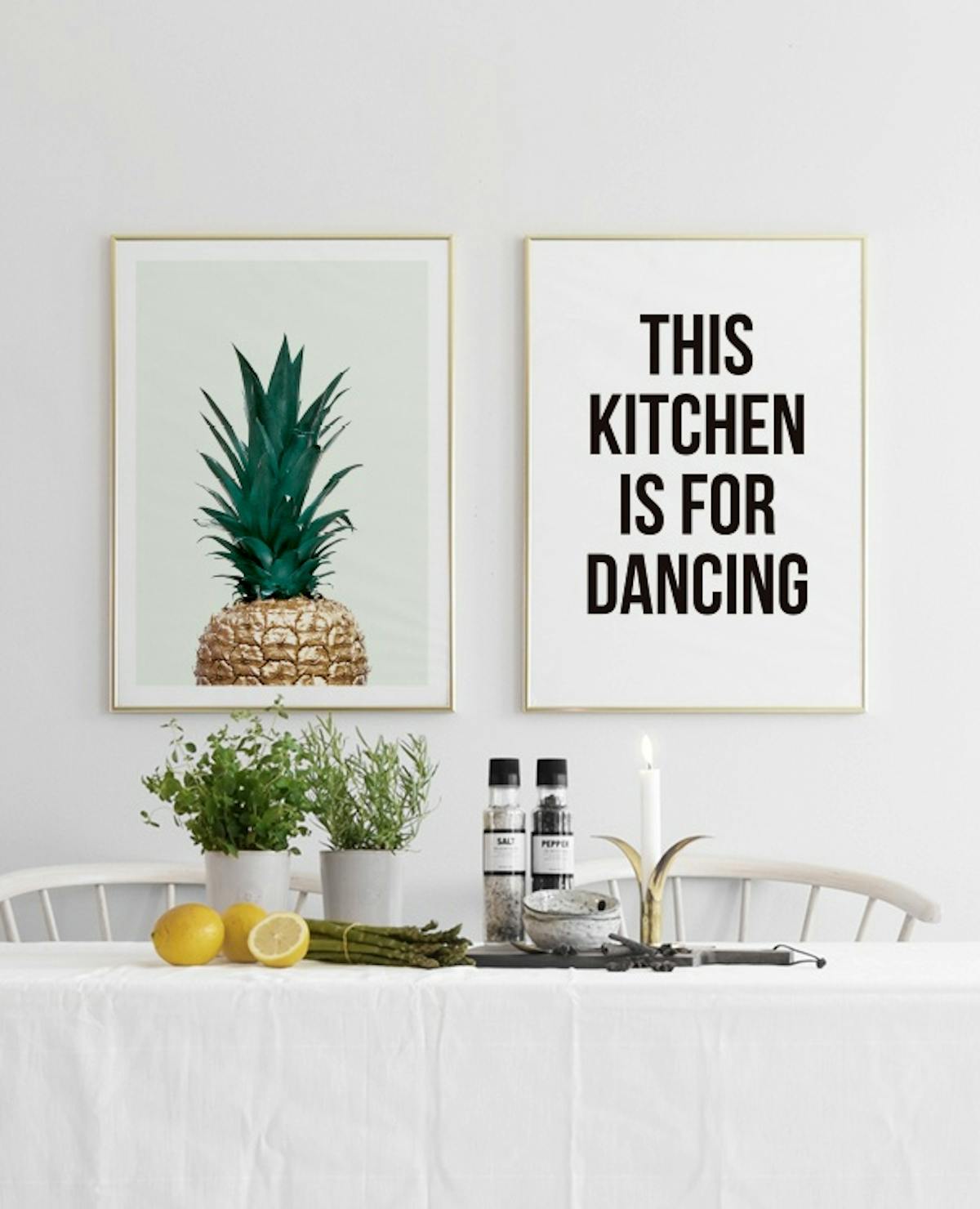 Kitchen print Dancing | Typography kitchen poster – desenio.co.uk