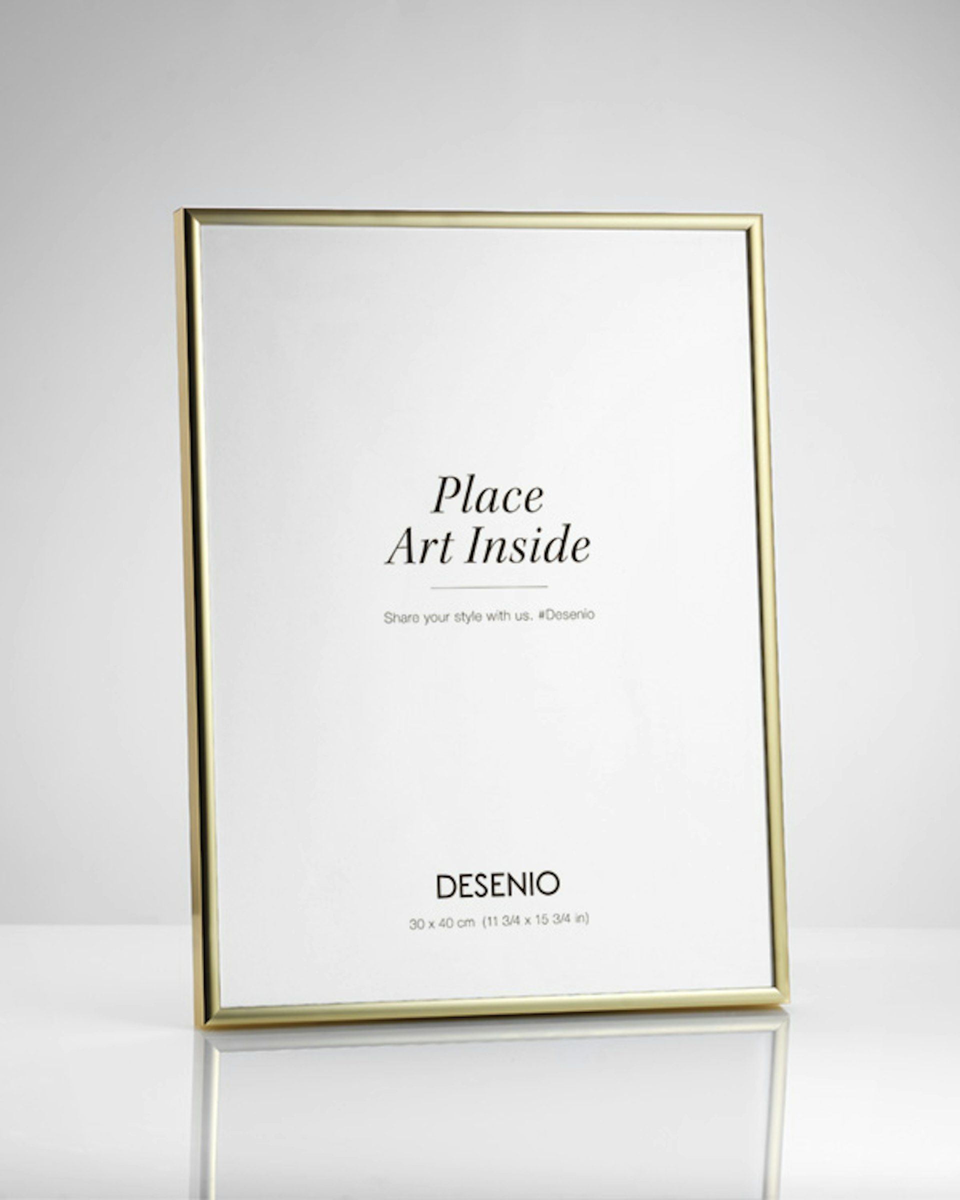 Picture frame Gold, 50x50 - Gold metal frame, 50x50 - Desenio.co.uk