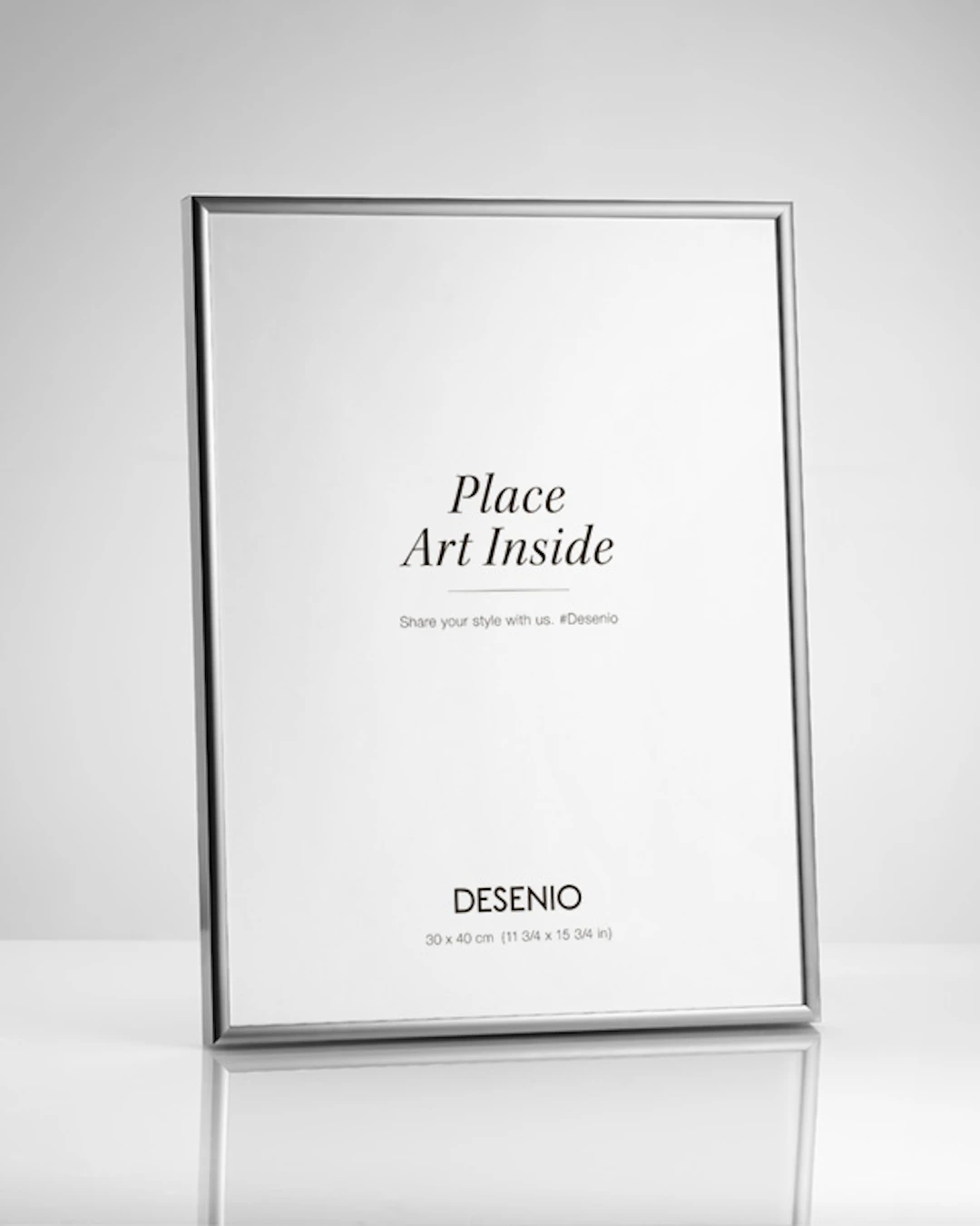 Picture frame Silver, 50x50 - Silver metal frame, 50x50 - Desenio.co